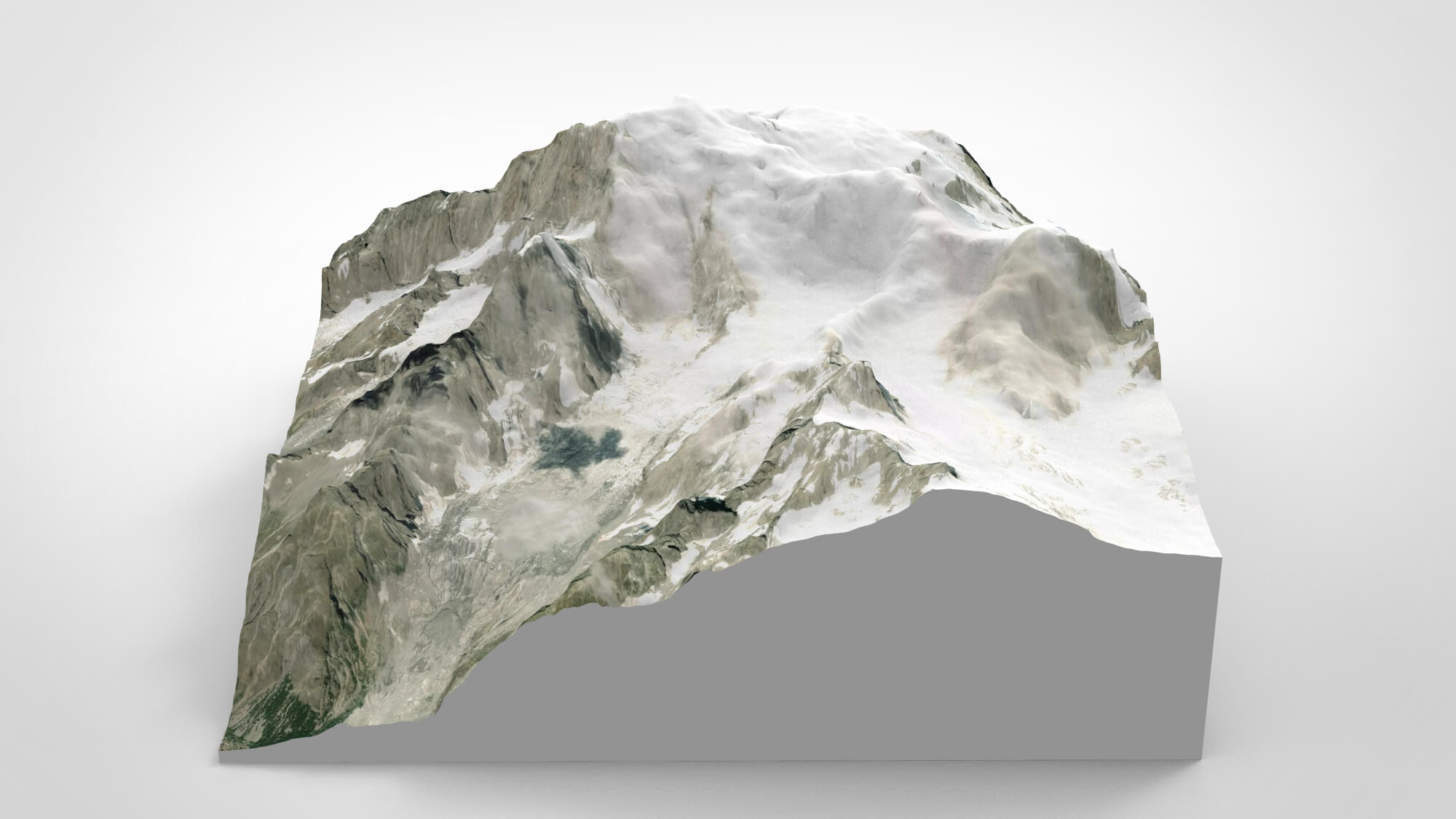 Mountain Landscape Chamonix Mont Blanc Alps - 3D Model by clickshop3d