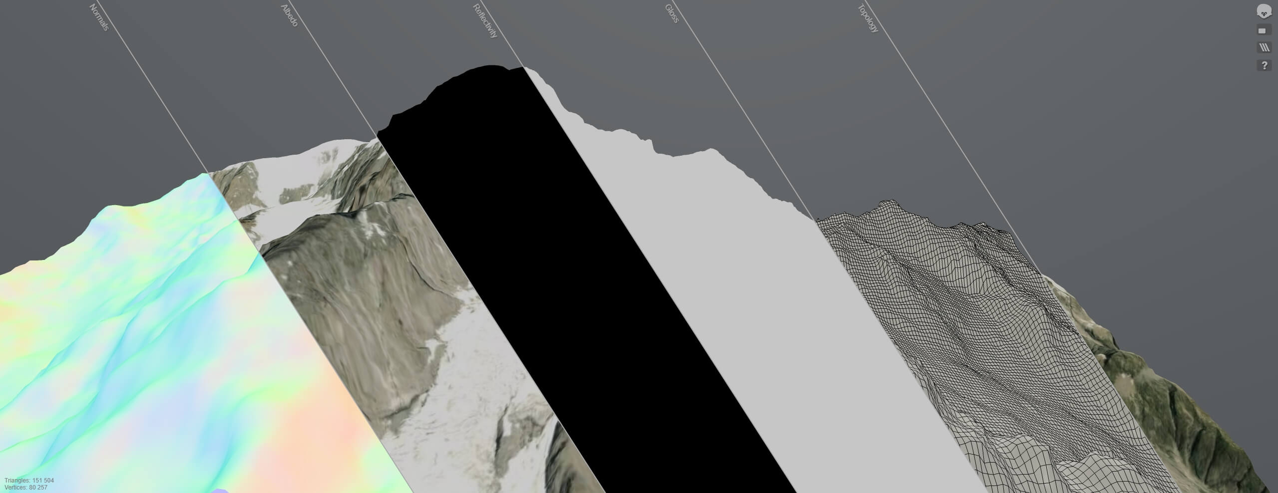 Mountain Landscape Chamonix Mont Blanc Alps - 3D Model by clickshop3d