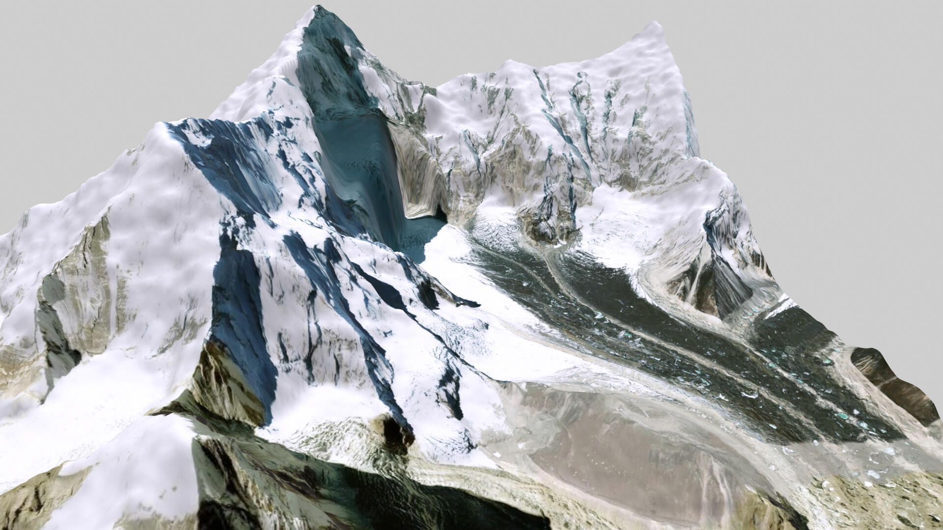 Mountain Landscape Chomolungma - 3D Model by clickshop3d