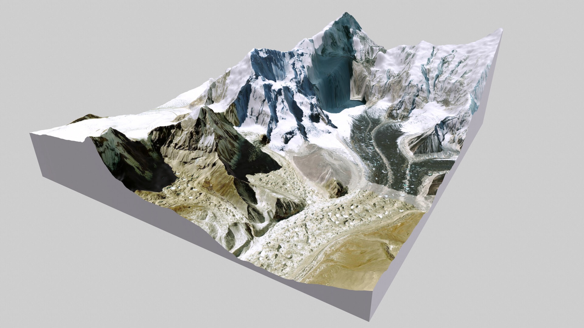 Mountain Landscape Chomolungma - 3D Model by clickshop3d