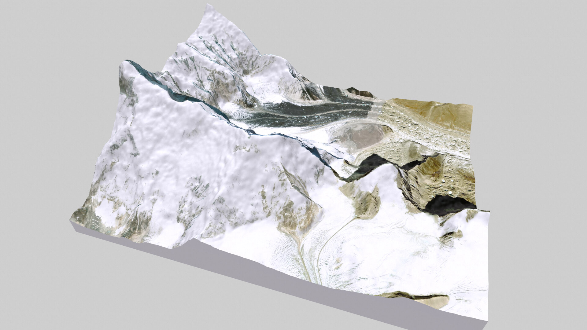 Mountain Landscape Chomolungma - 3D Model by clickshop3d