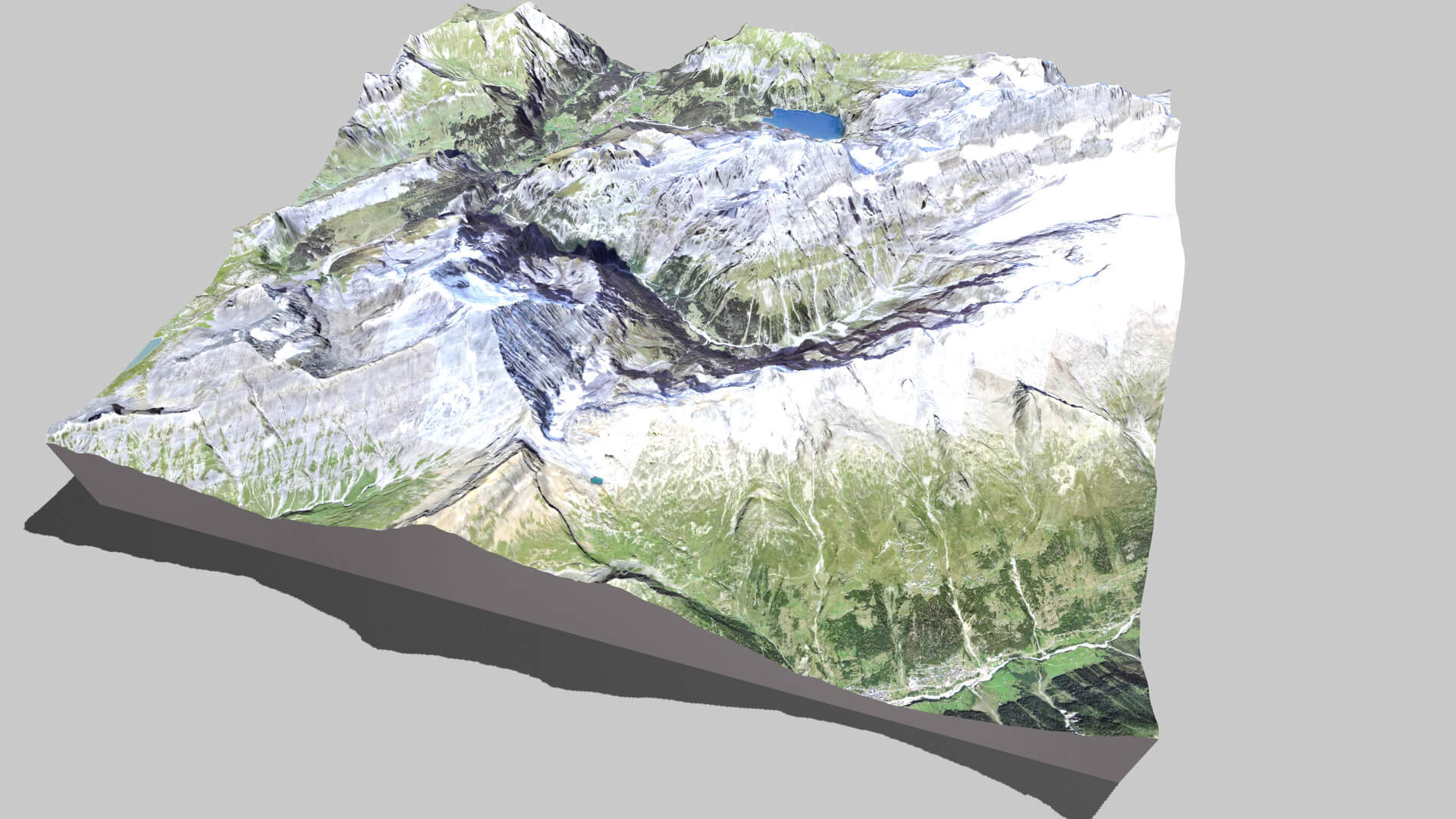 Mountain Landscape Doldenhorn Rinderhor Switzerland - 3D Model by ...