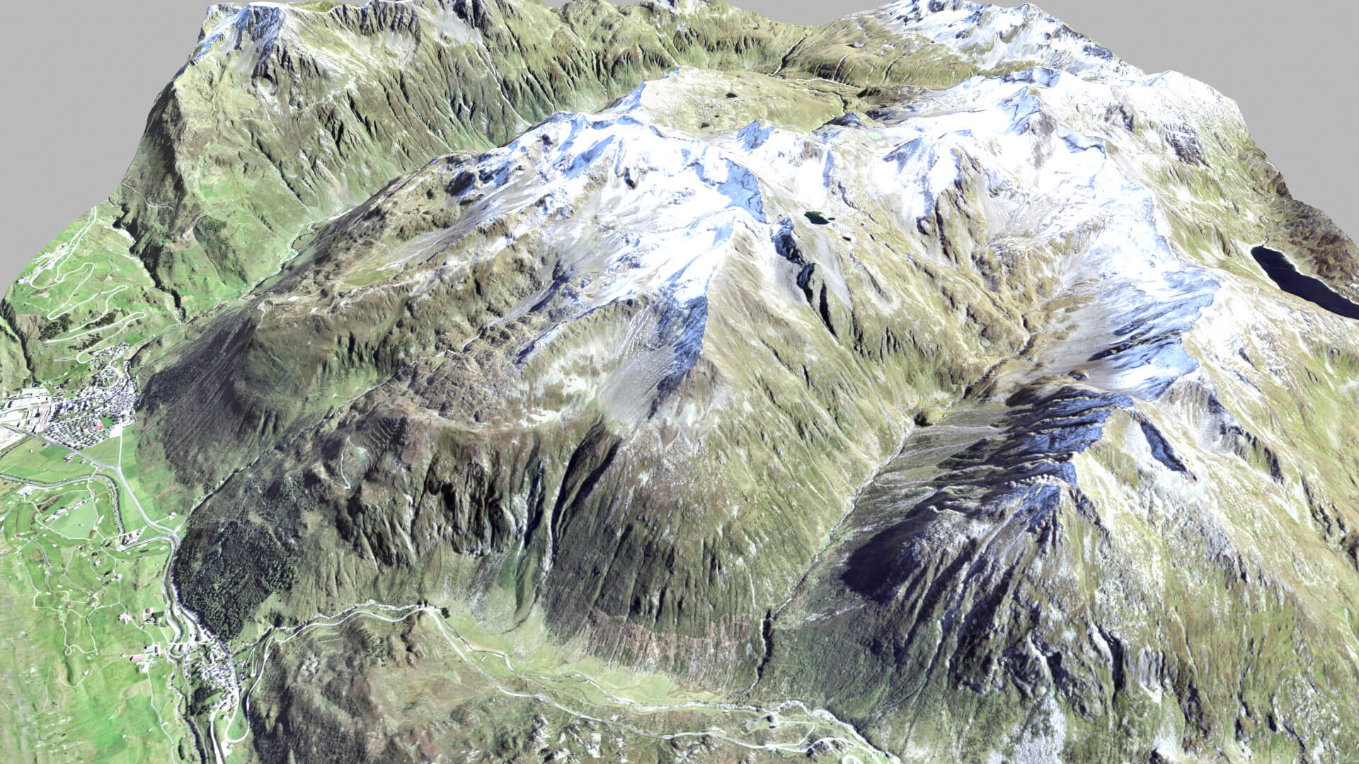 Mountain Landscape Gemsstock Swiss Alps - 3D Model by clickshop3d