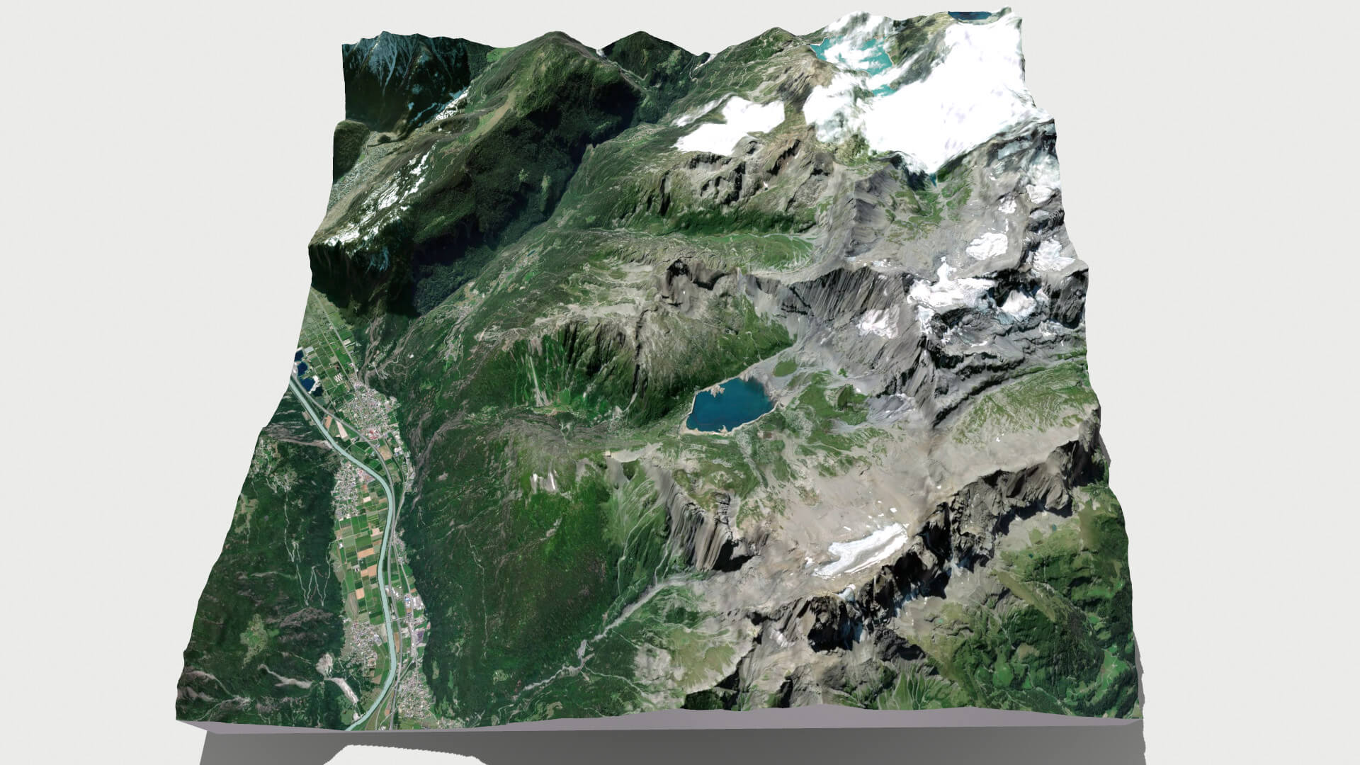 Mountain Landscape Glaiser De Mont Ruan - 3D Model by clickshop3d