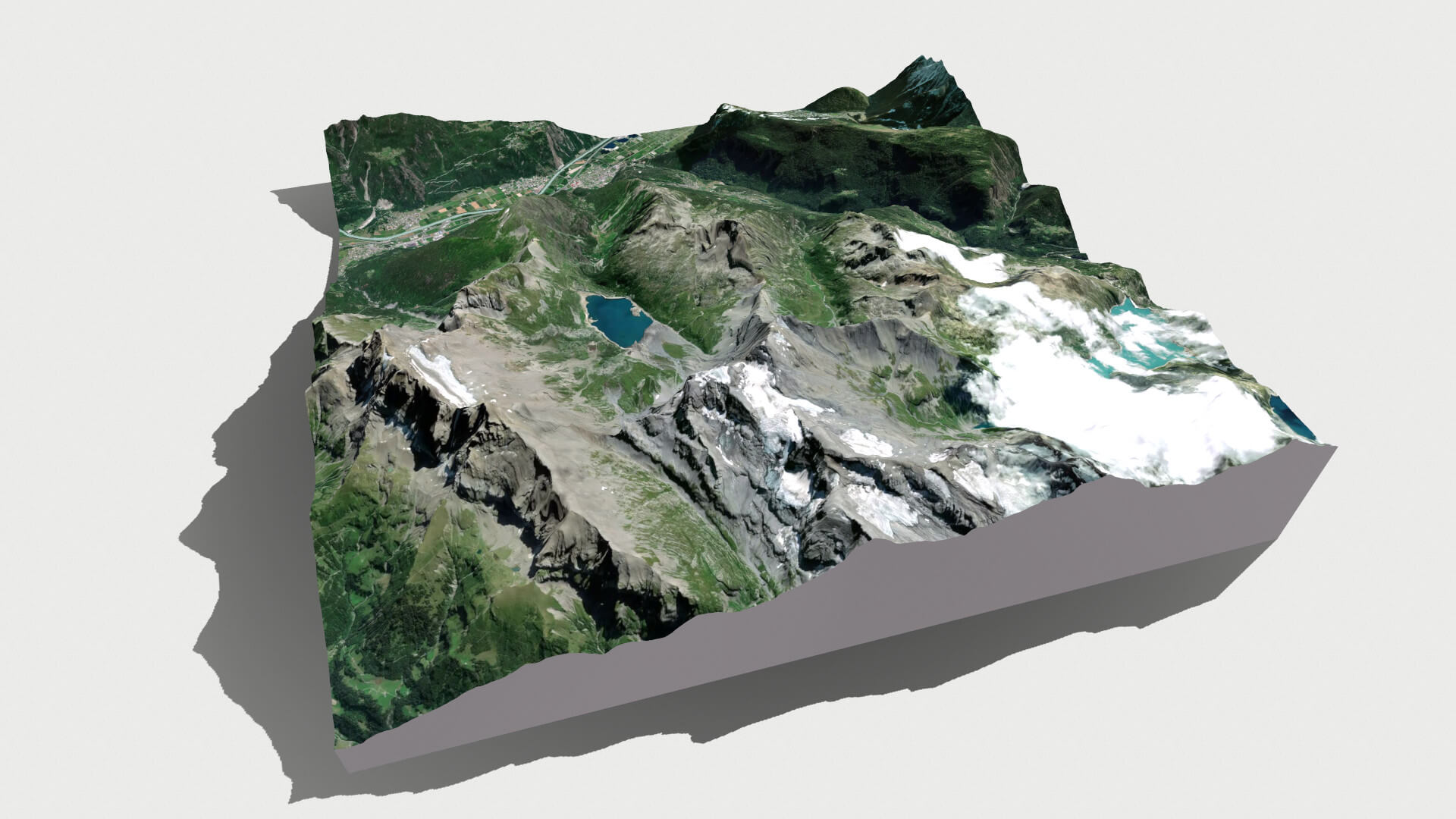 Mountain Landscape Glaiser De Mont Ruan - 3D Model by clickshop3d