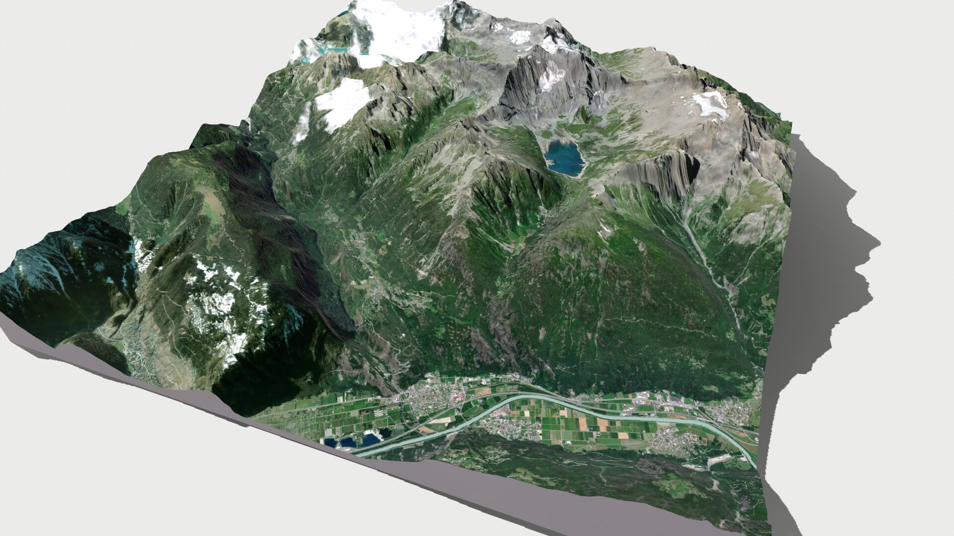 Mountain Landscape Glaiser De Mont Ruan - 3D Model by clickshop3d