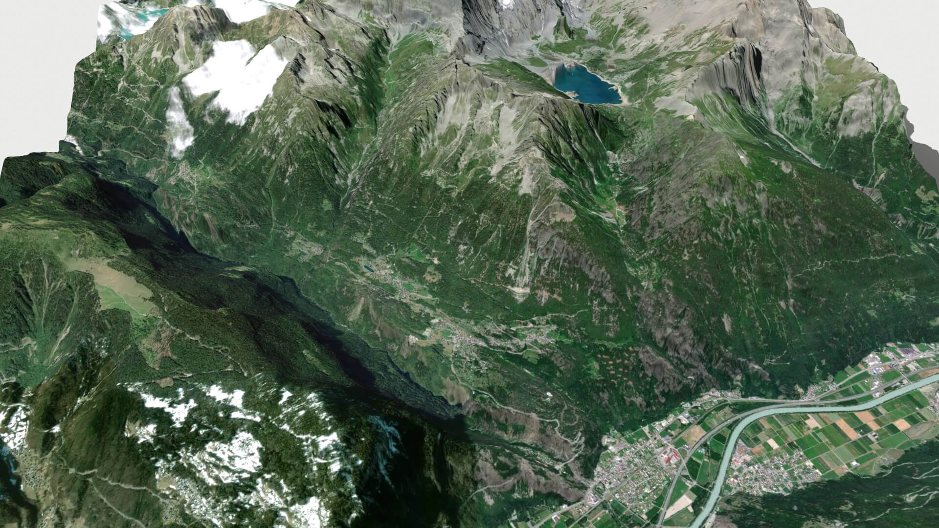 Mountain Landscape Glaiser De Mont Ruan - 3D Model by clickshop3d