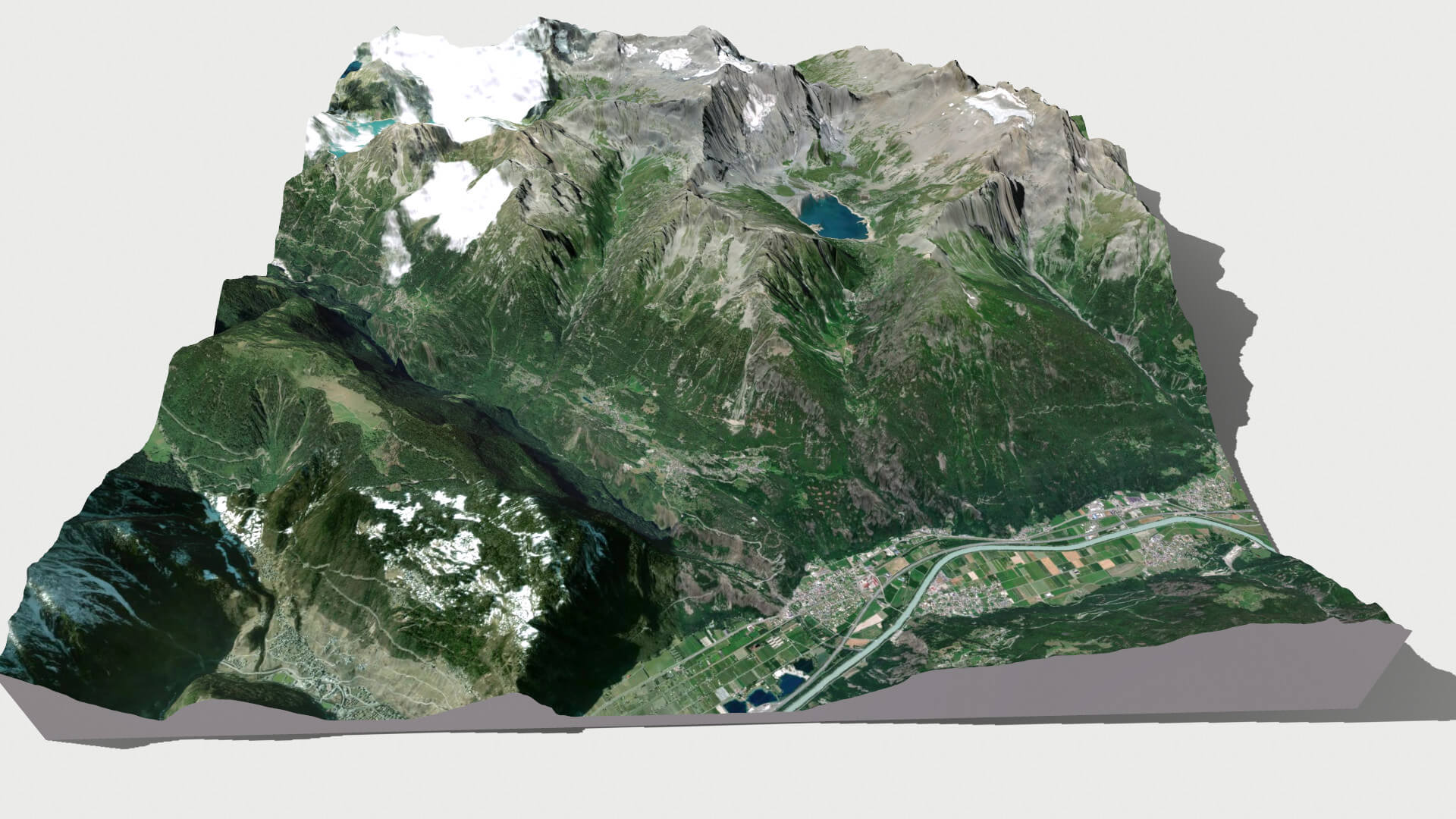 Mountain Landscape Glaiser De Mont Ruan - 3D Model by clickshop3d