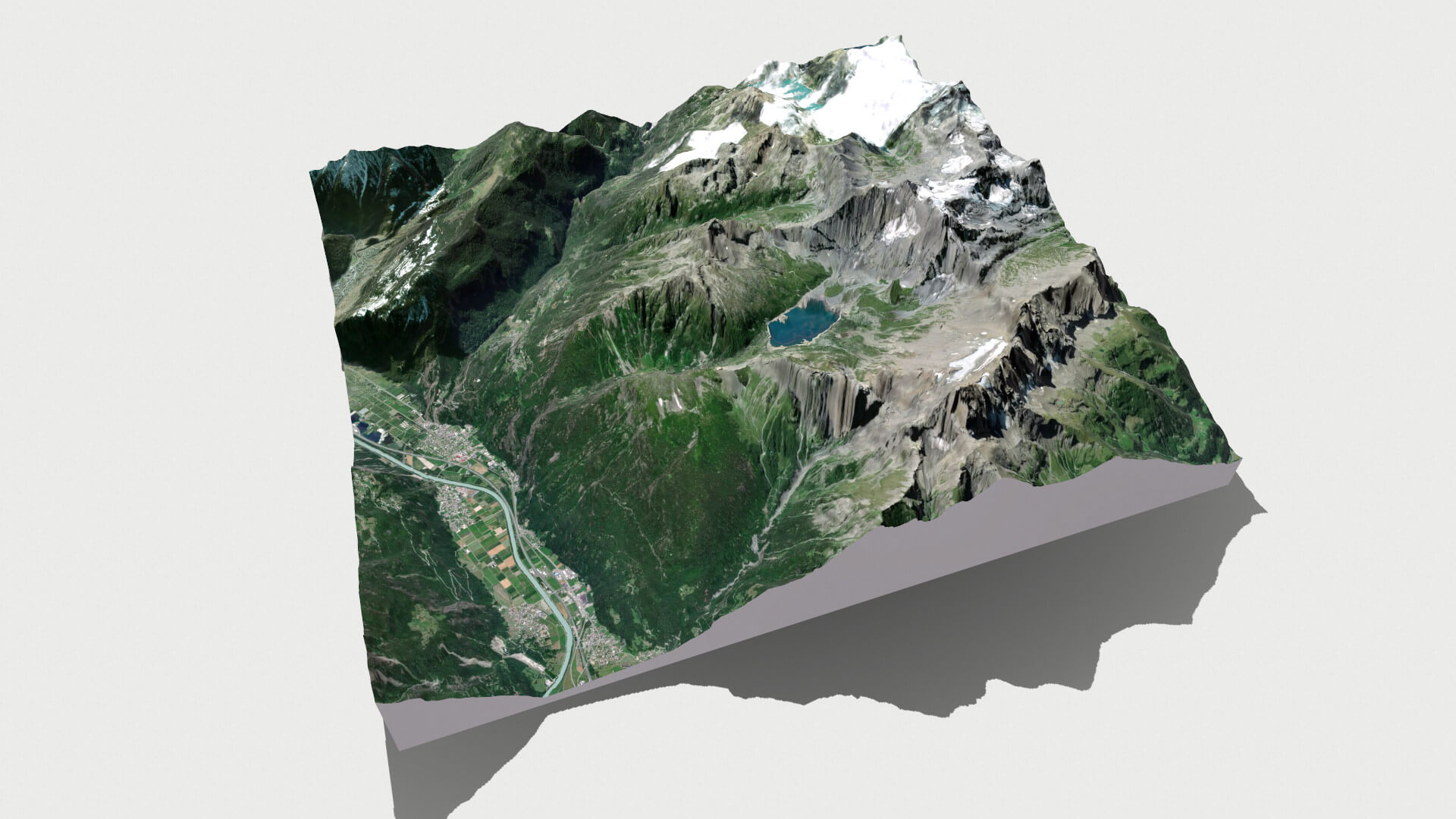 Mountain Landscape Glaiser De Mont Ruan - 3D Model by clickshop3d
