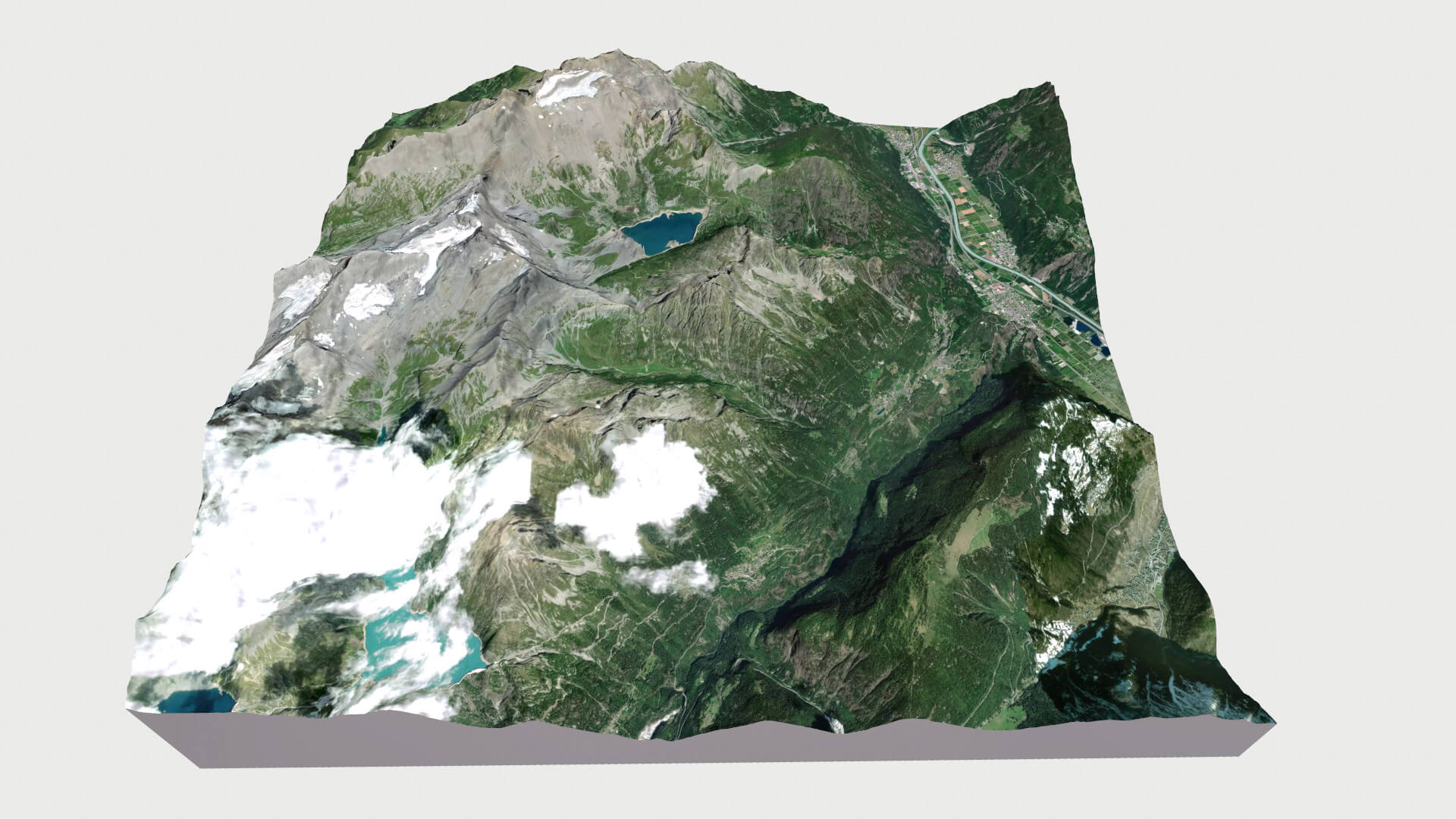 Mountain Landscape Glaiser De Mont Ruan - 3D Model by clickshop3d