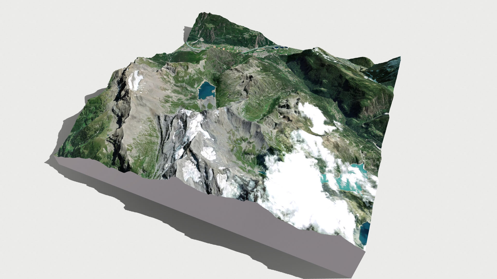 Mountain Landscape Glaiser De Mont Ruan - 3D Model by clickshop3d