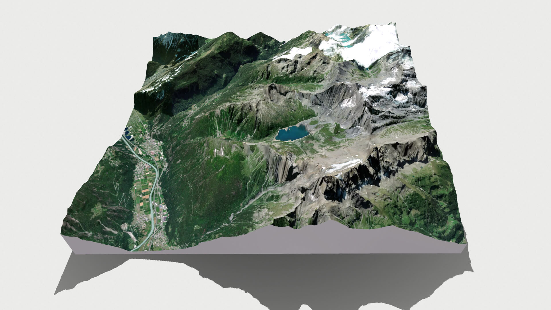 Mountain Landscape Glaiser De Mont Ruan - 3D Model by clickshop3d