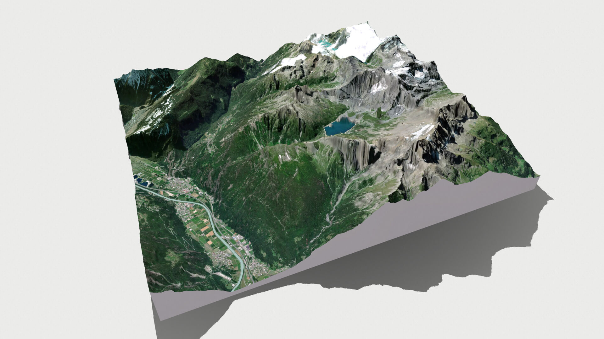 Mountain Landscape Glaiser De Mont Ruan - 3D Model by clickshop3d