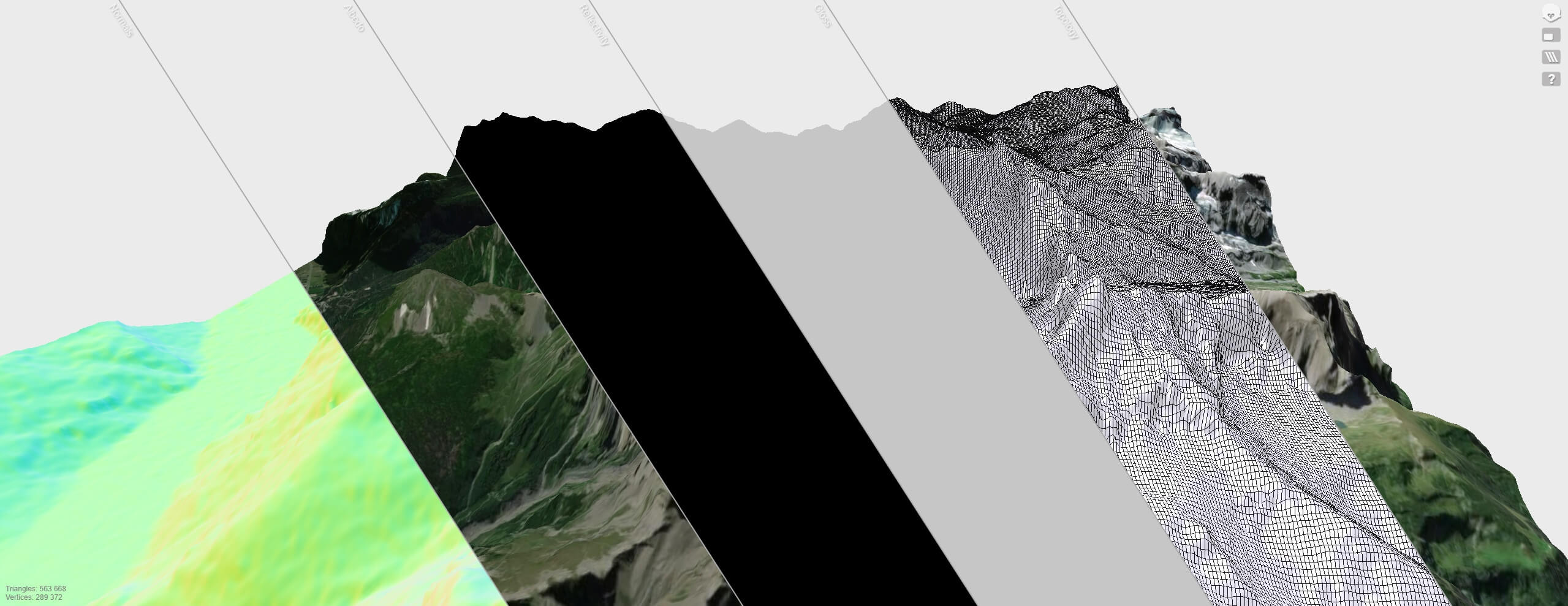 Mountain Landscape Glaiser De Mont Ruan - 3D Model by clickshop3d