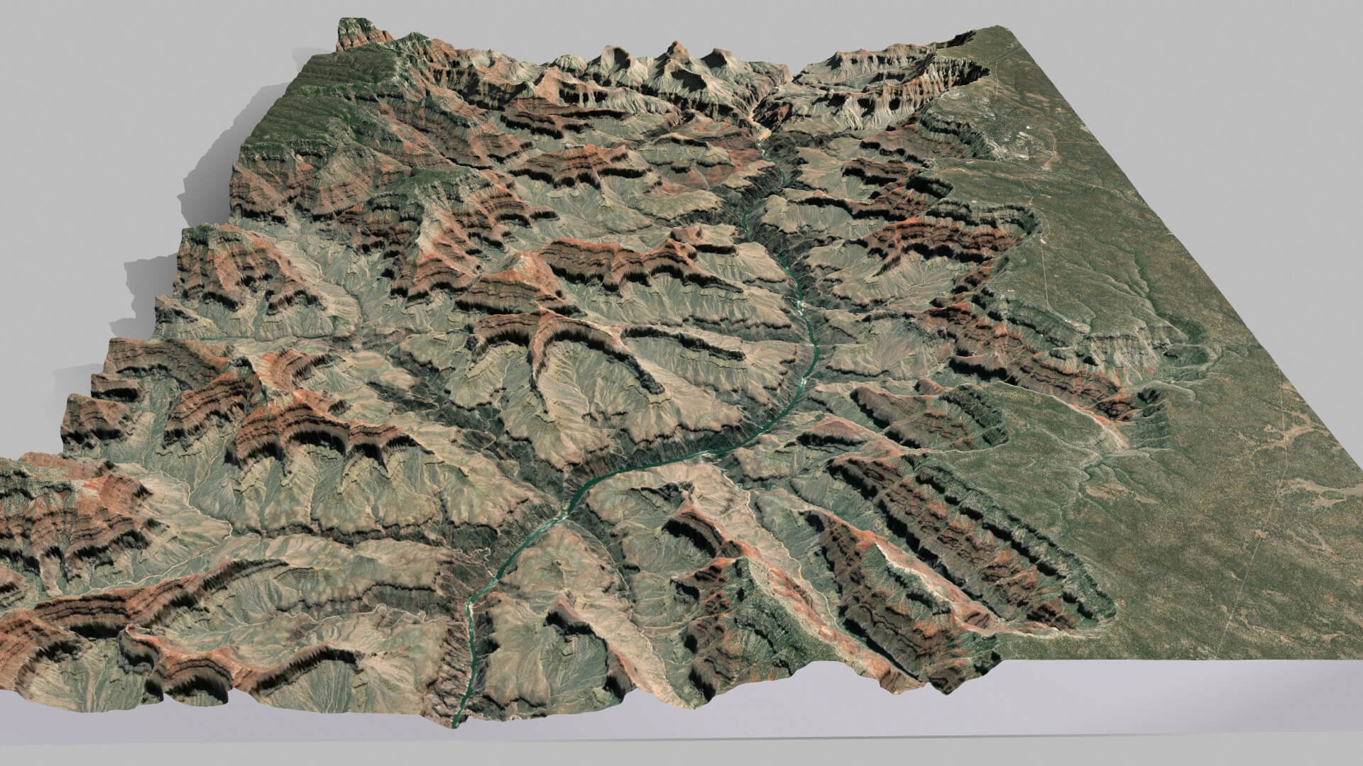 Mountain Landscape Grand Canyon Arizona USA - 3D Model by clickshop3d