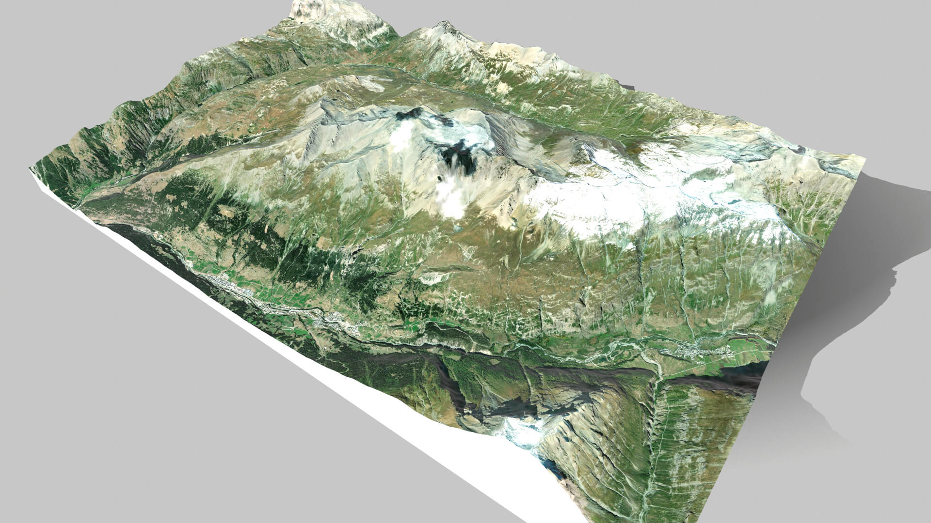 Mountain Landscape Grande Roc Noire France - 3D Model by clickshop3d