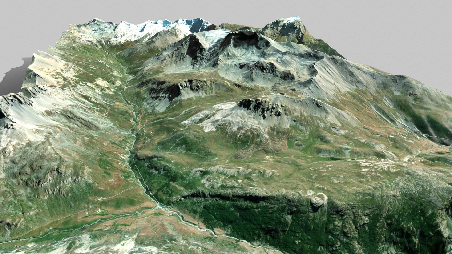 Mountain Landscape Grande Roc Noire France - 3D Model by clickshop3d
