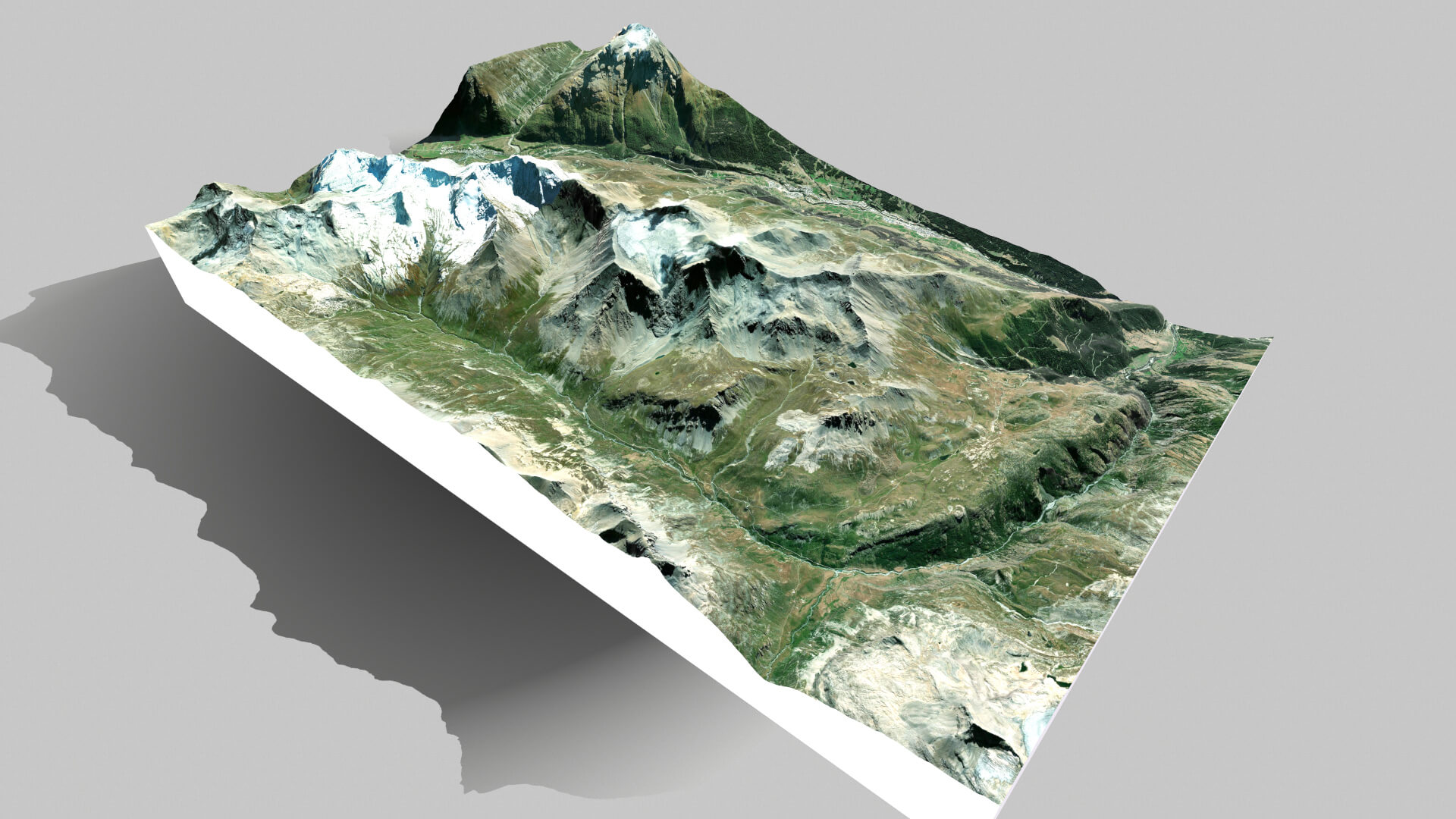 Mountain Landscape Grande Roc Noire France - 3D Model by clickshop3d