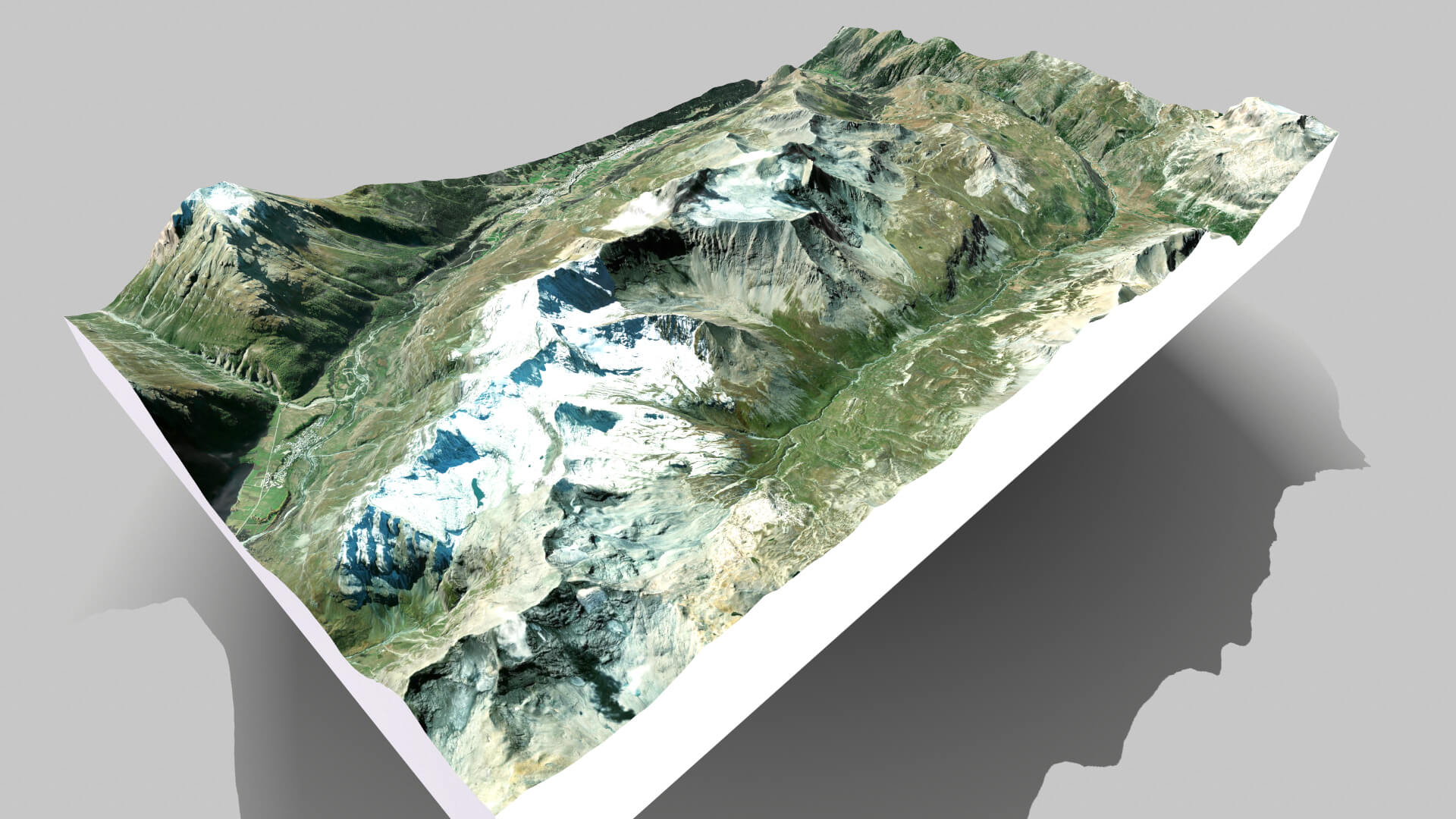Mountain Landscape Grande Roc Noire France - 3D Model by clickshop3d