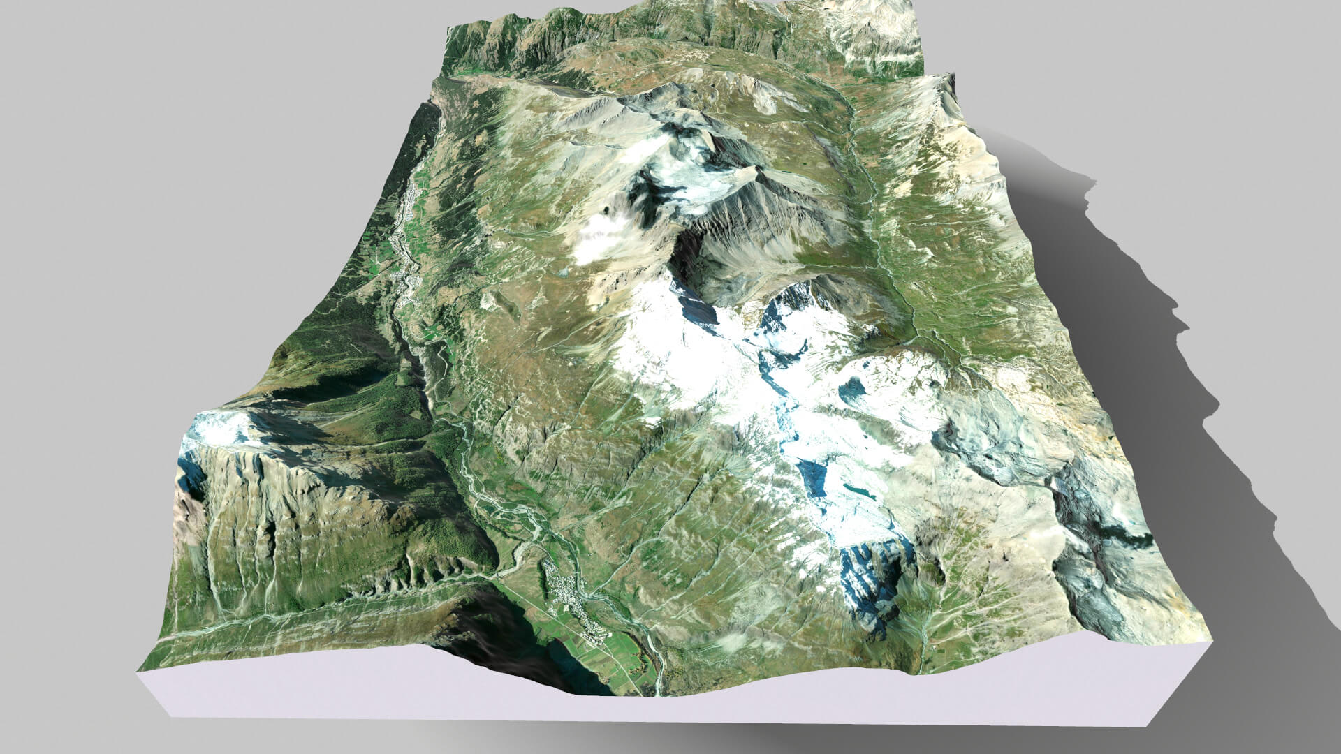 Mountain Landscape Grande Roc Noire France - 3D Model by clickshop3d