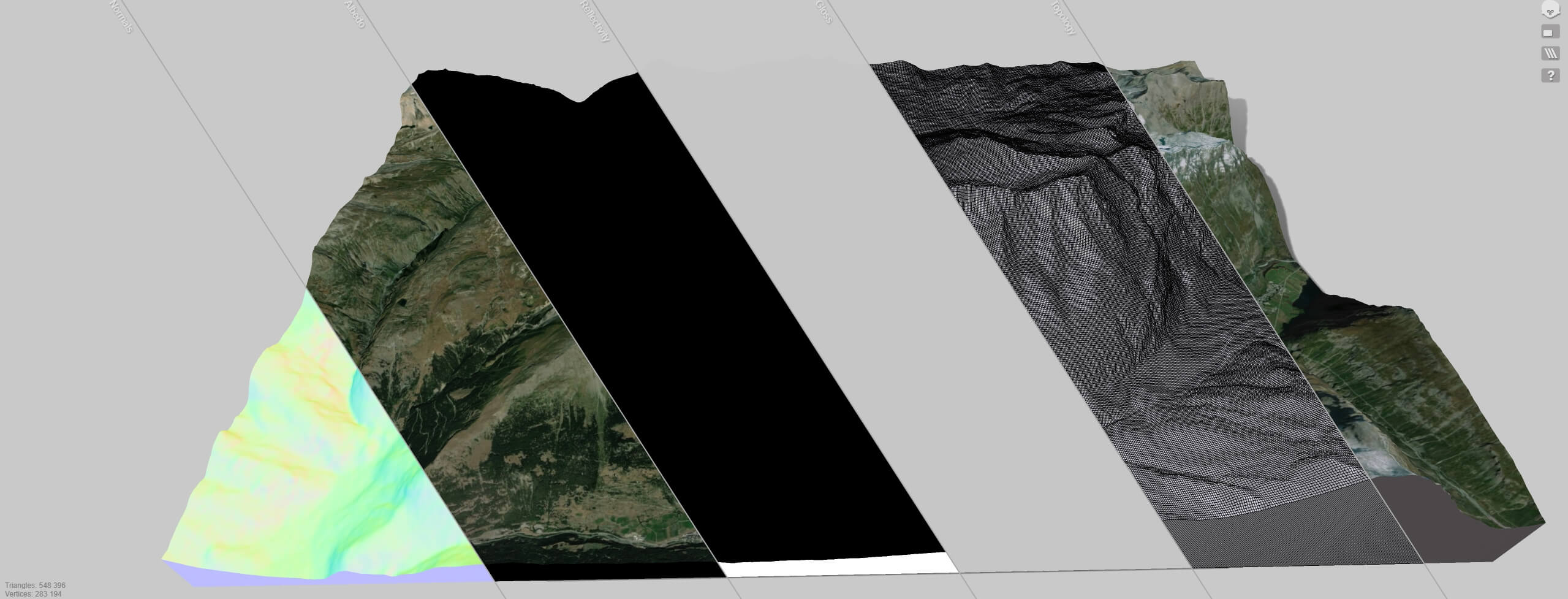 Mountain Landscape Grande Roc Noire France - 3D Model by clickshop3d