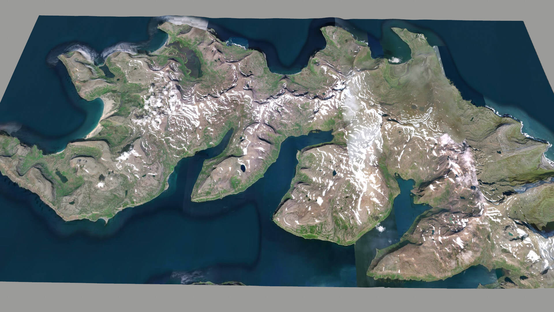 Mountain Landscape Hodnstrandir Iceland - 3D Model by clickshop3d