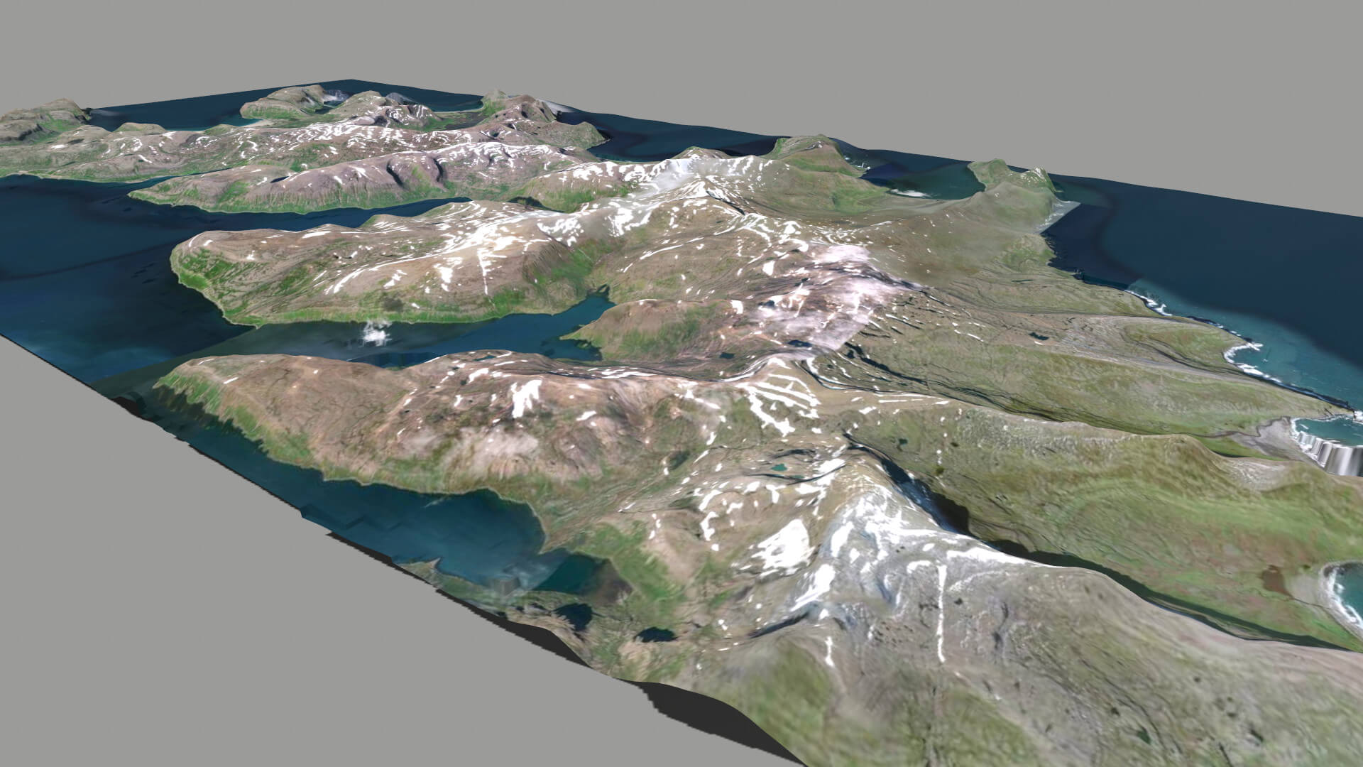 Mountain Landscape Hodnstrandir Iceland - 3D Model by clickshop3d