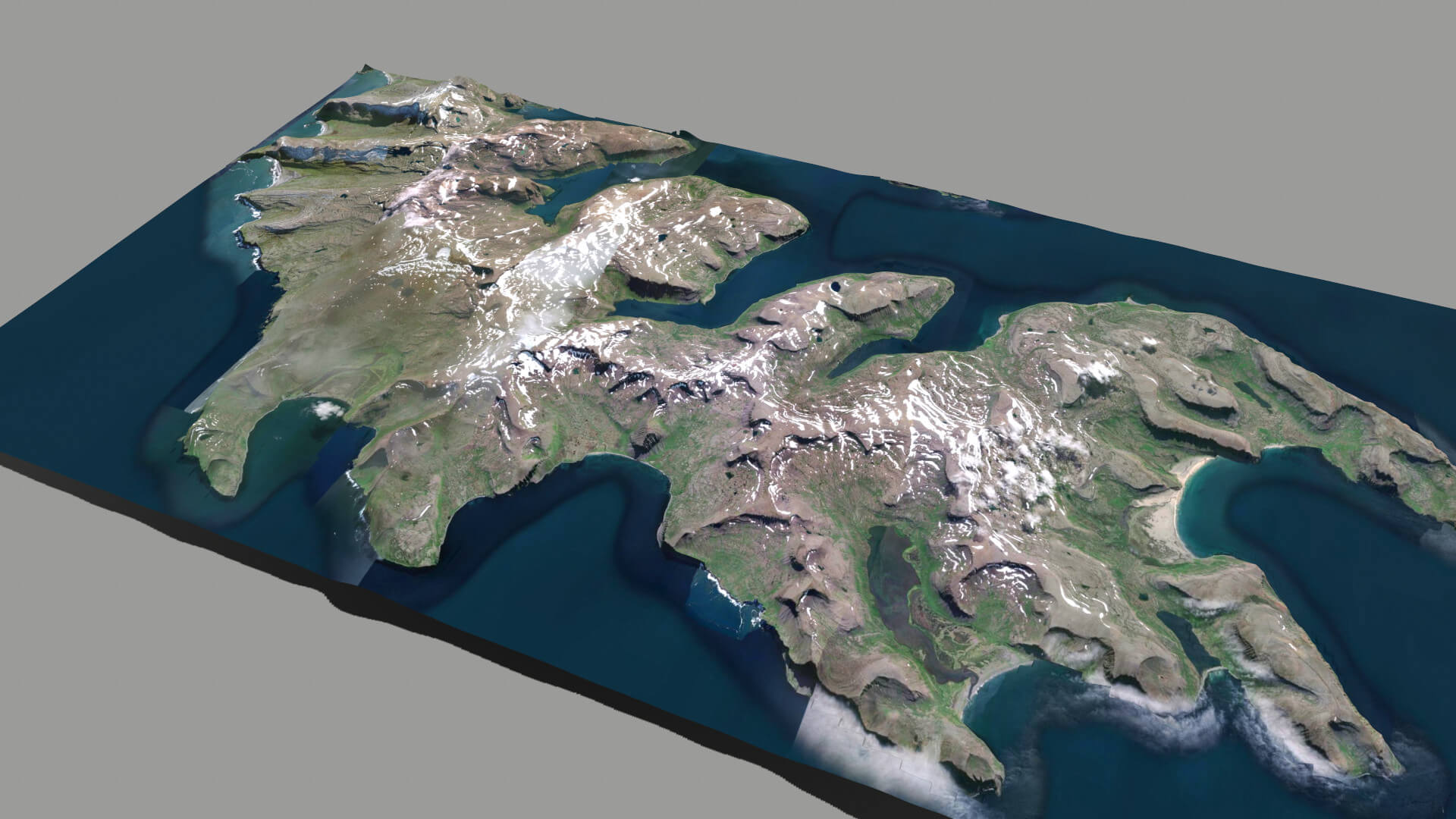 Mountain Landscape Hodnstrandir Iceland - 3D Model by clickshop3d