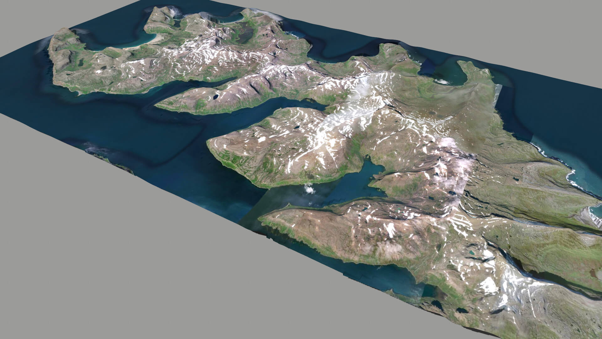 Mountain Landscape Hodnstrandir Iceland - 3D Model by clickshop3d