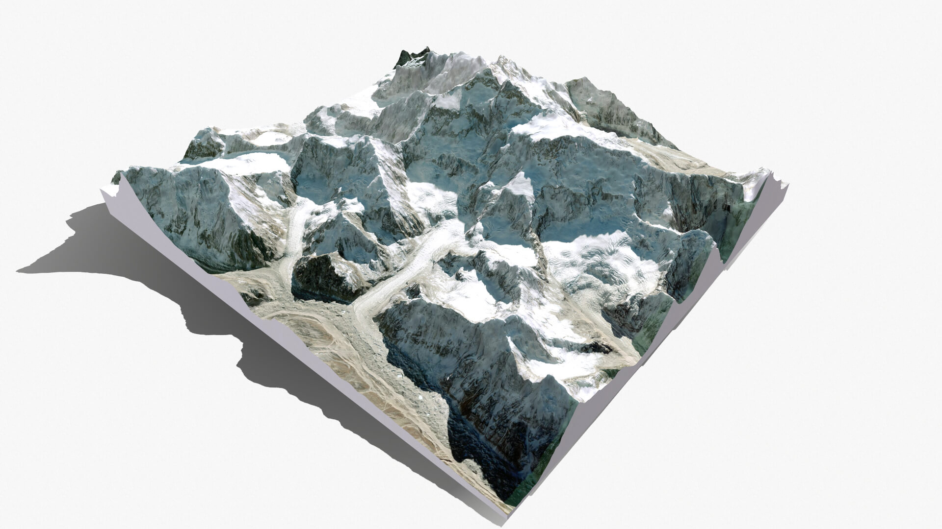 Mountain Landscape Kanchenjunga Himalayas - 3D Model by clickshop3d