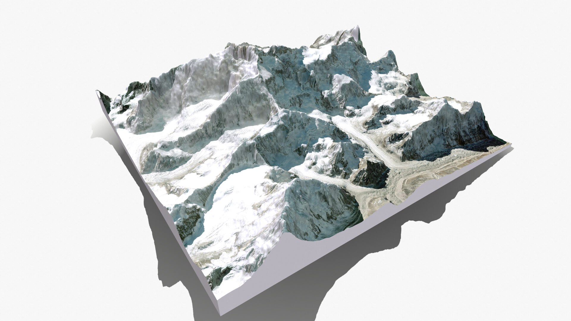 Mountain Landscape Kanchenjunga Himalayas - 3D Model by clickshop3d