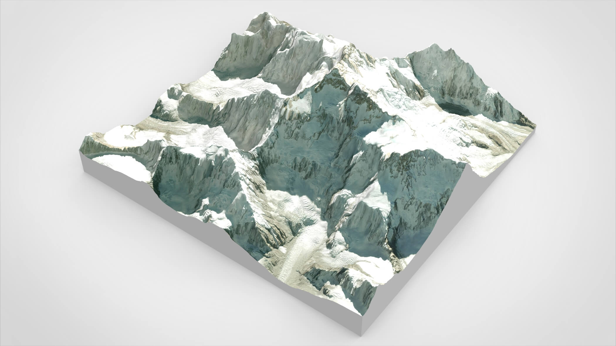 Mountain Landscape Kanchenjunga Himalayas - 3D Model by clickshop3d