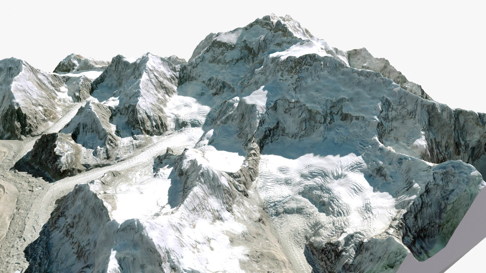 Mountain Landscape Kanchenjunga Himalayas - 3D Model by clickshop3d