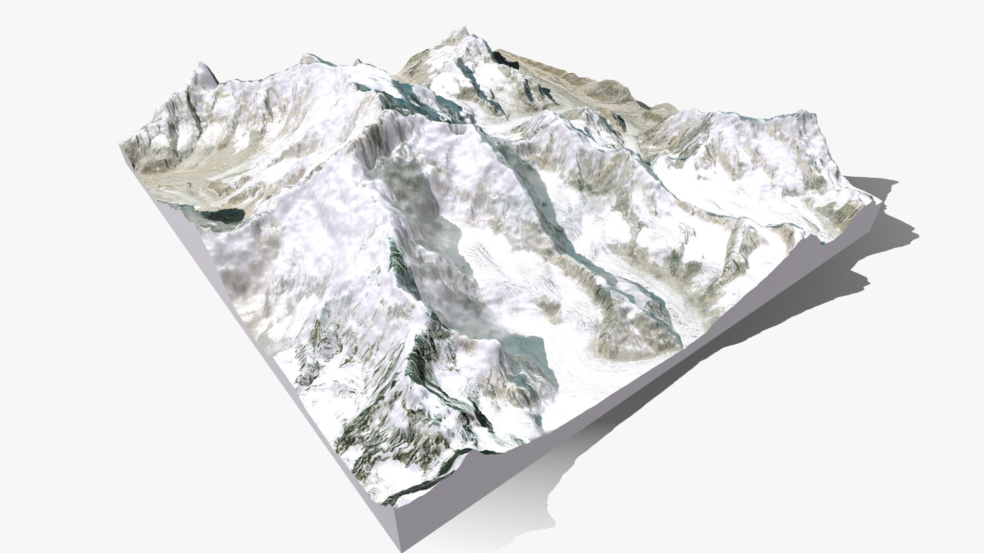Mountain Landscape Kanchenjunga Himalayas - 3D Model by clickshop3d