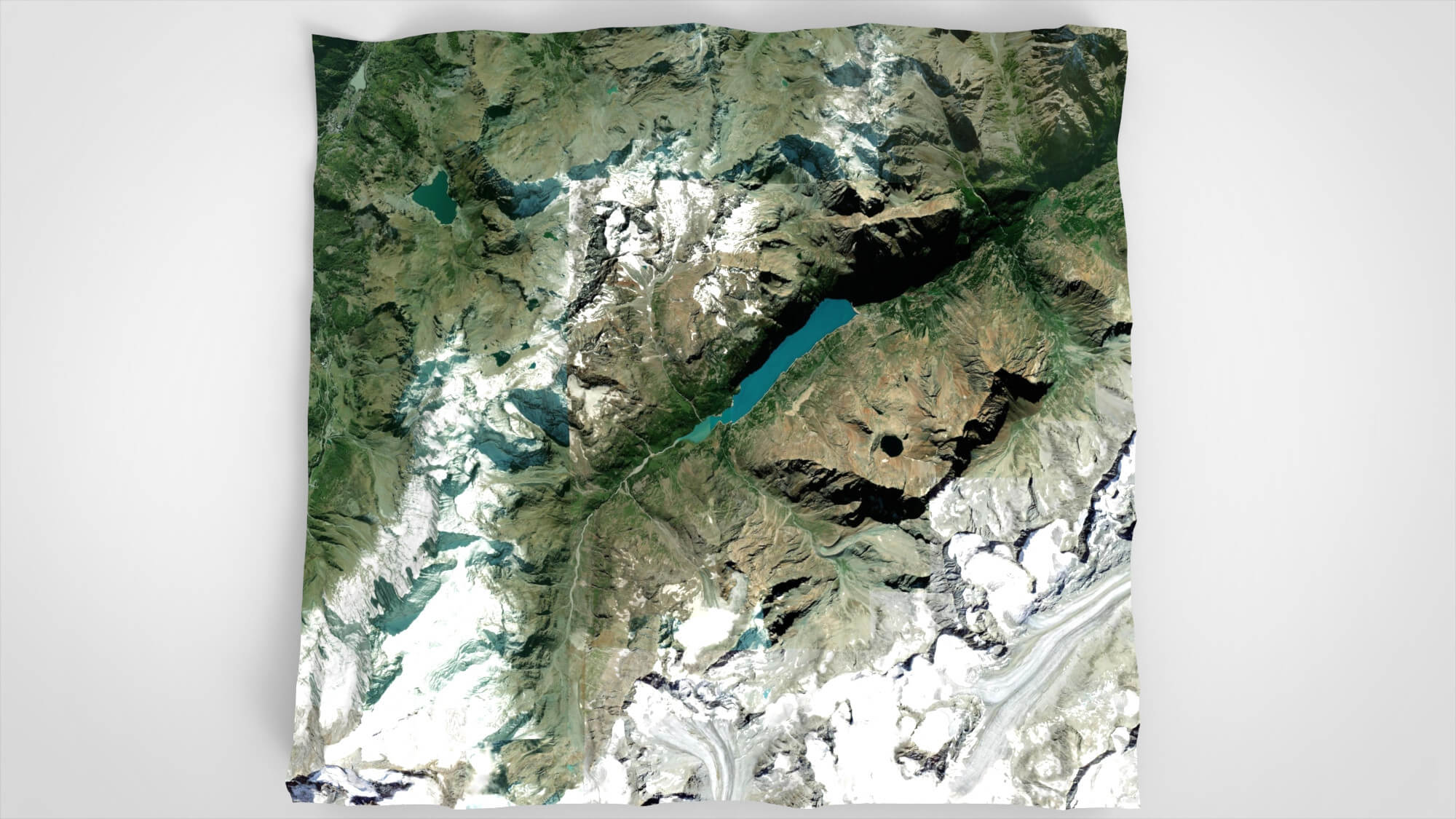 Mountain Landscape Lago Di Palce Maulin Italy - 3D Model by clickshop3d