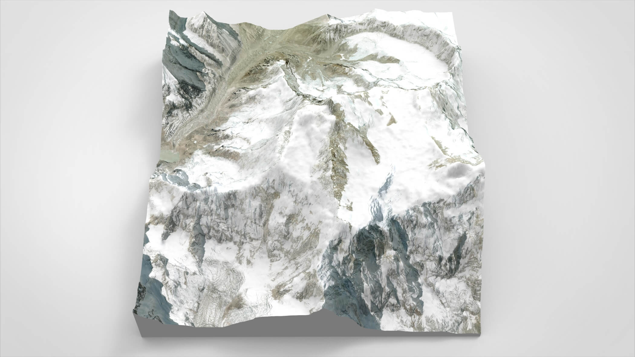 Mountain Landscape Makalu Himalayas Nepal - 3D Model by clickshop3d