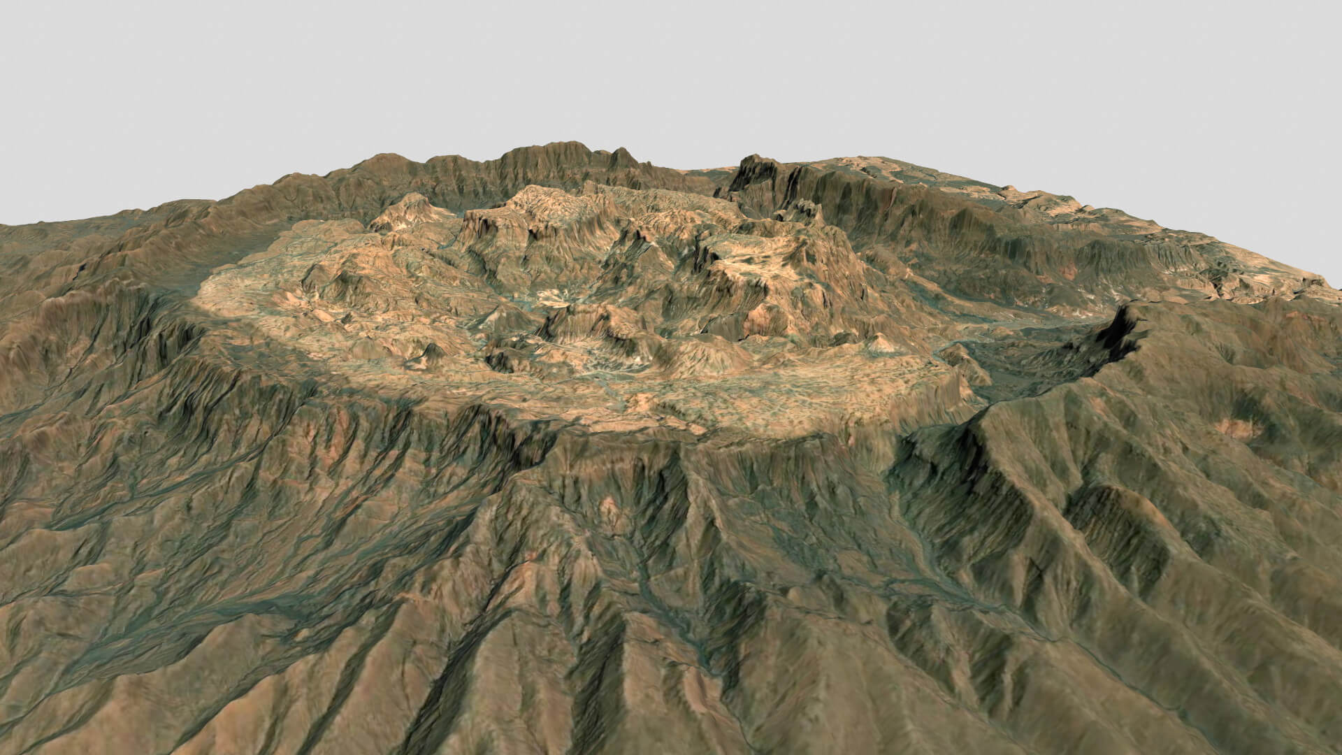 Mountain Landscape Massif Du Tah De Zoumri - 3D Model by clickshop3d