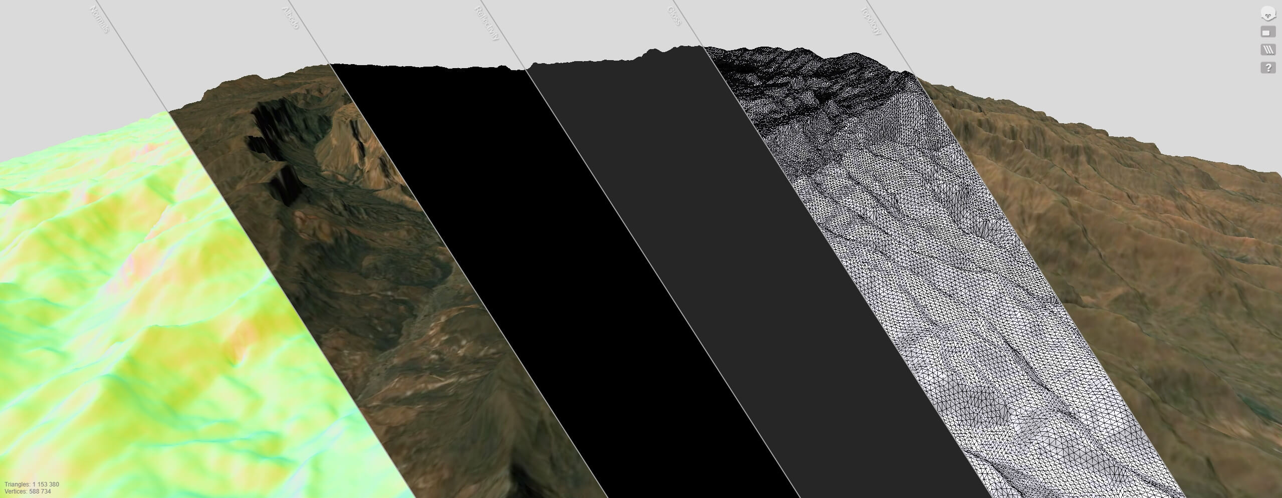 Mountain Landscape Massif Du Tah De Zoumri - 3D Model by clickshop3d