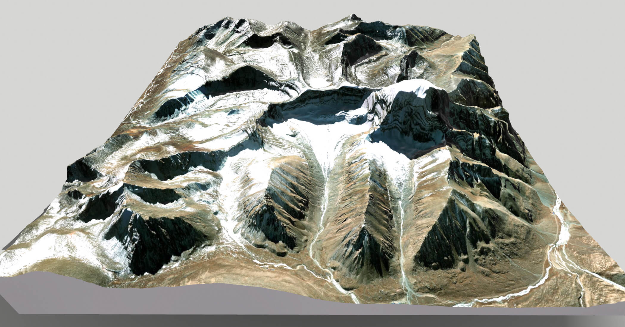 Mountain Landscape Naqu Glacier Nepal - 3D Model by clickshop3d