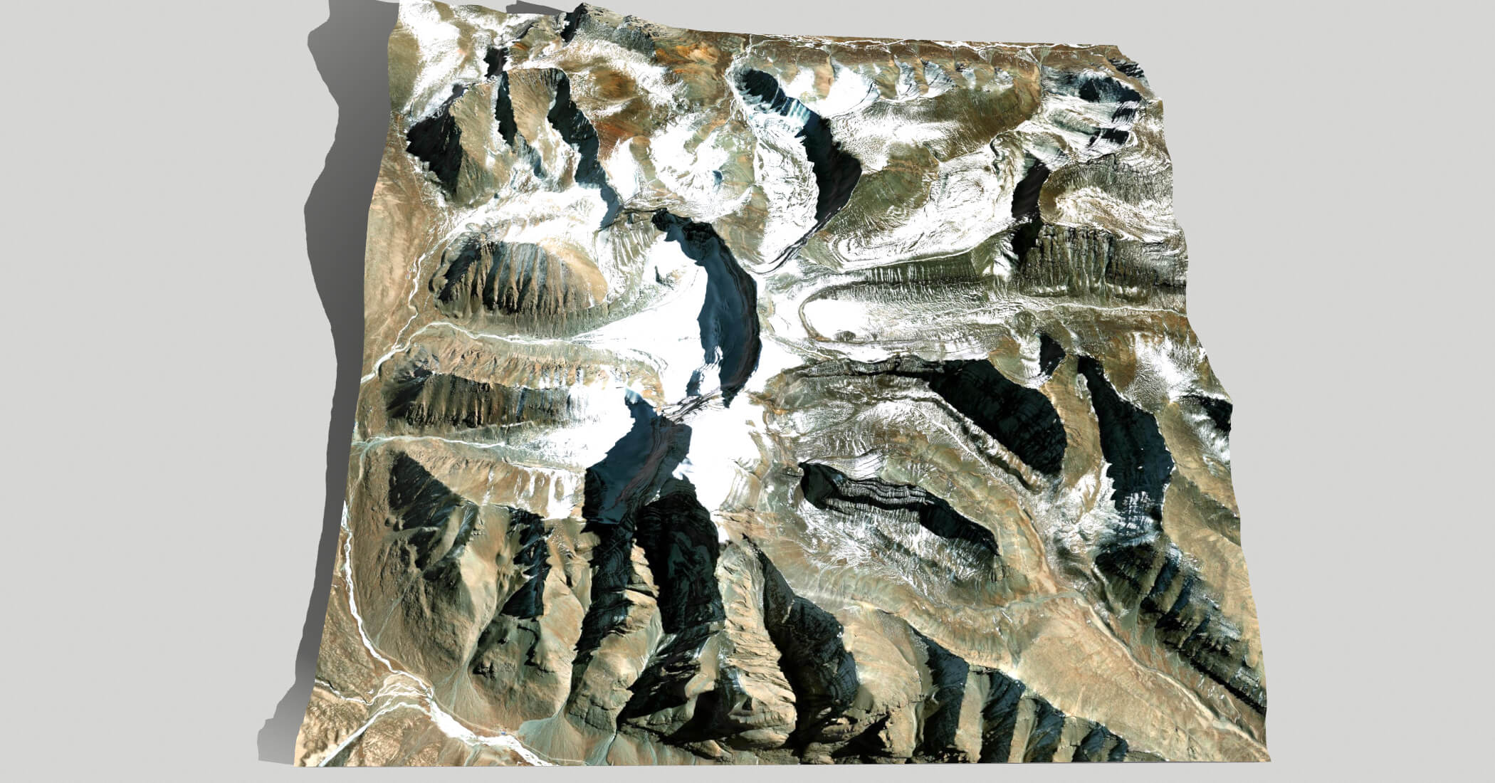 Mountain Landscape Naqu Glacier Nepal - 3D Model by clickshop3d