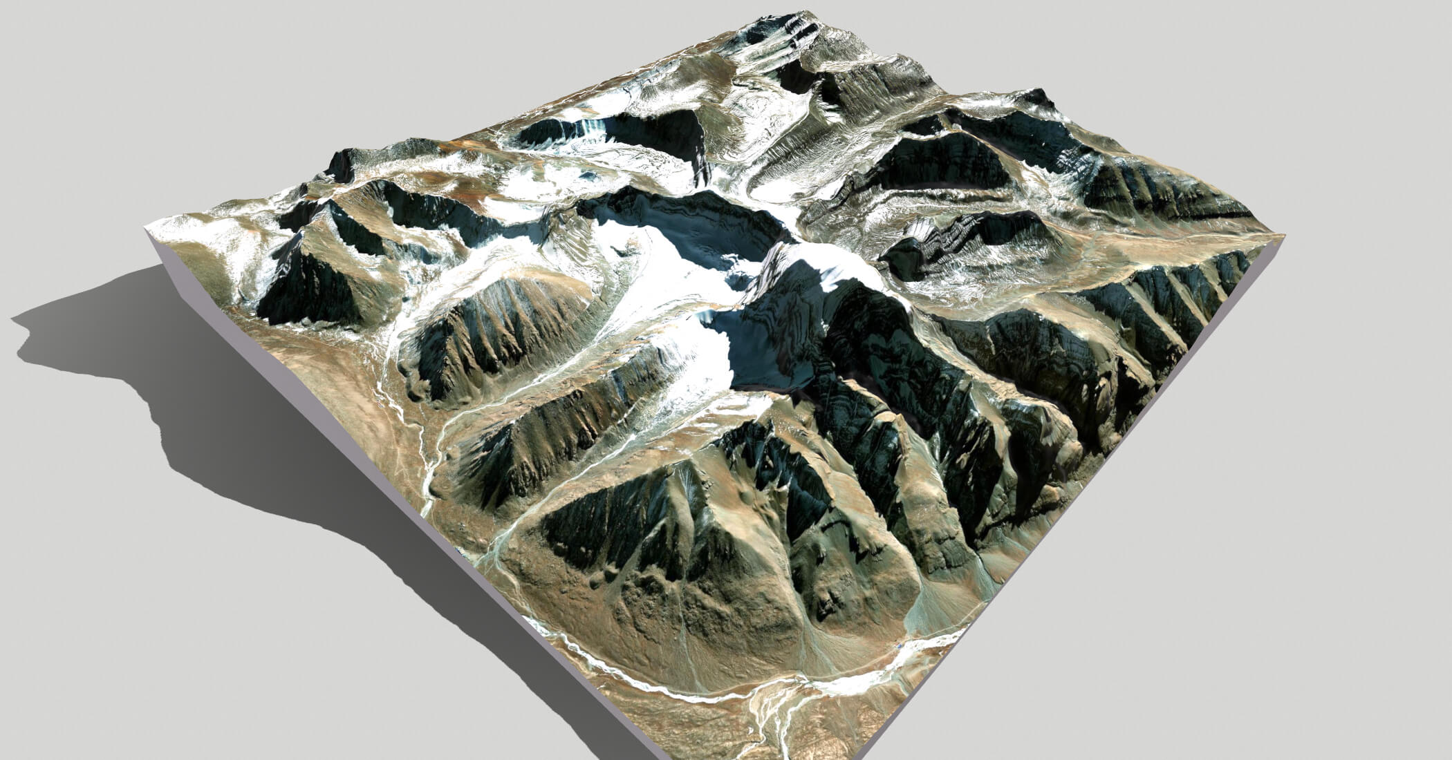 Mountain Landscape Naqu Glacier Nepal - 3D Model by clickshop3d