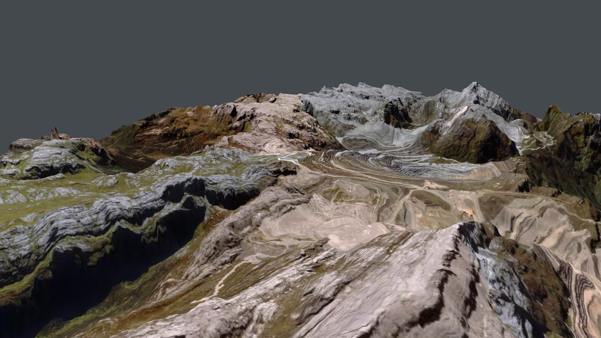 Mountain Landscape Ngga Pilimsit Papua Province Indonesia - 3D Model by ...