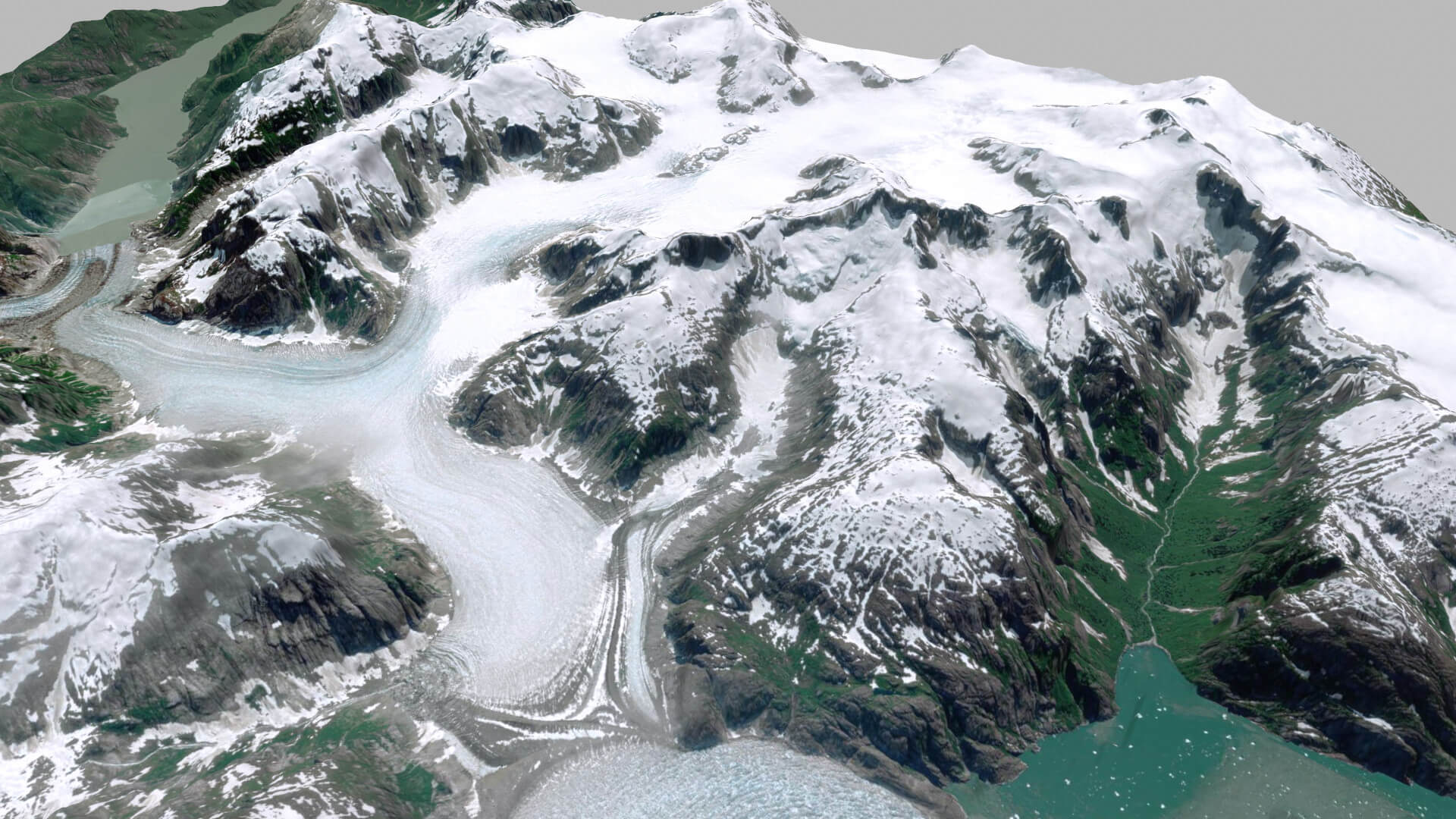 Mountain Landscape Shakes Glaiser - 3D Model by clickshop3d