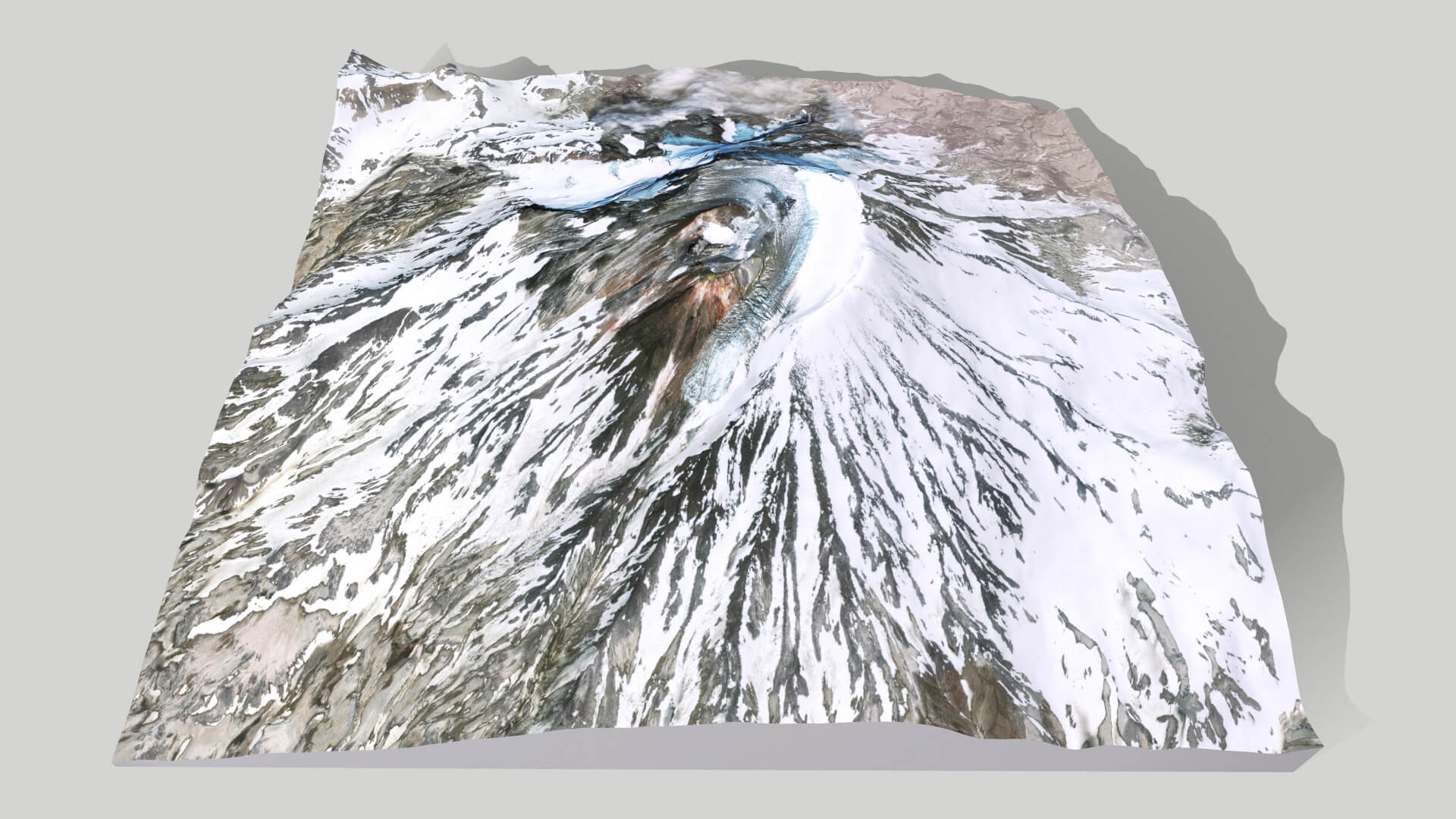 Mountain Landscape Stratovolcano Griggs Alaska United States - 3D Model ...