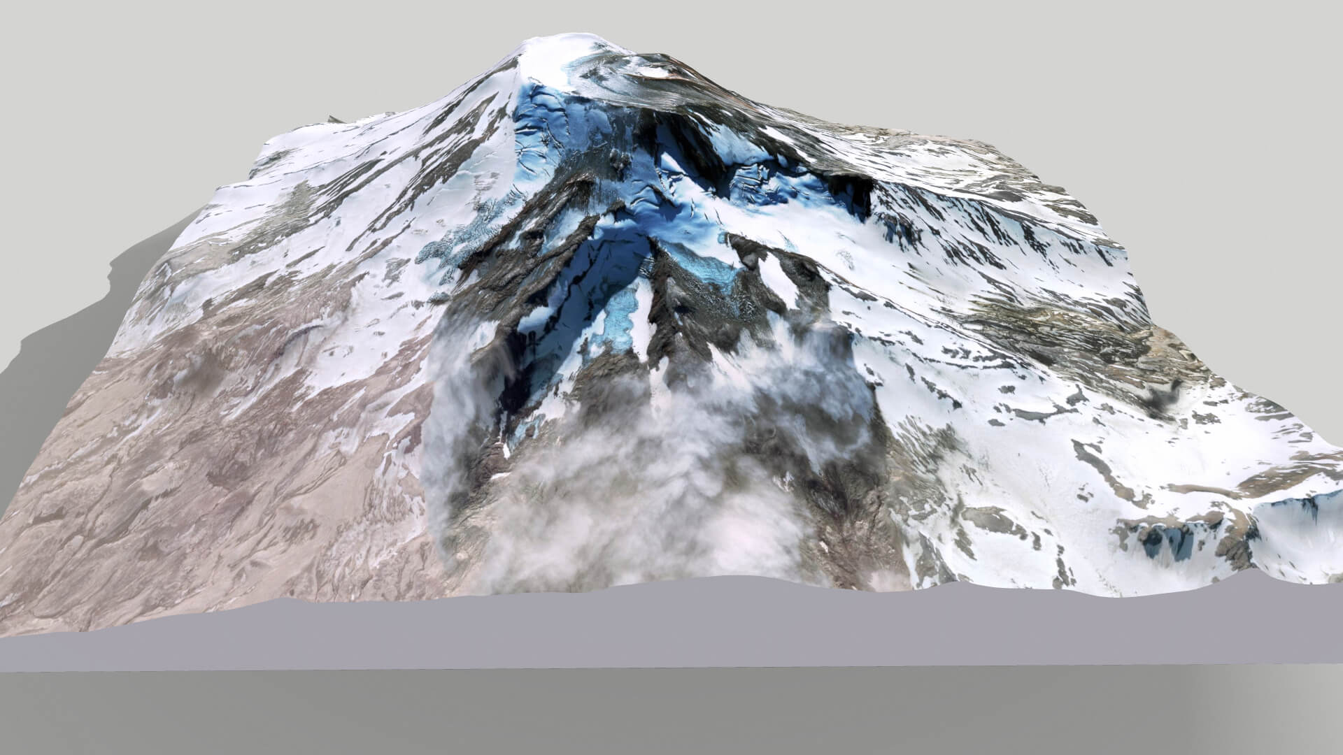 Mountain Landscape Stratovolcano Griggs Alaska United States - 3D Model ...