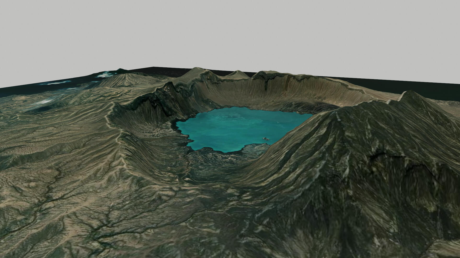 Mountain Landscape Taal Volcano - 3D Model by clickshop3d