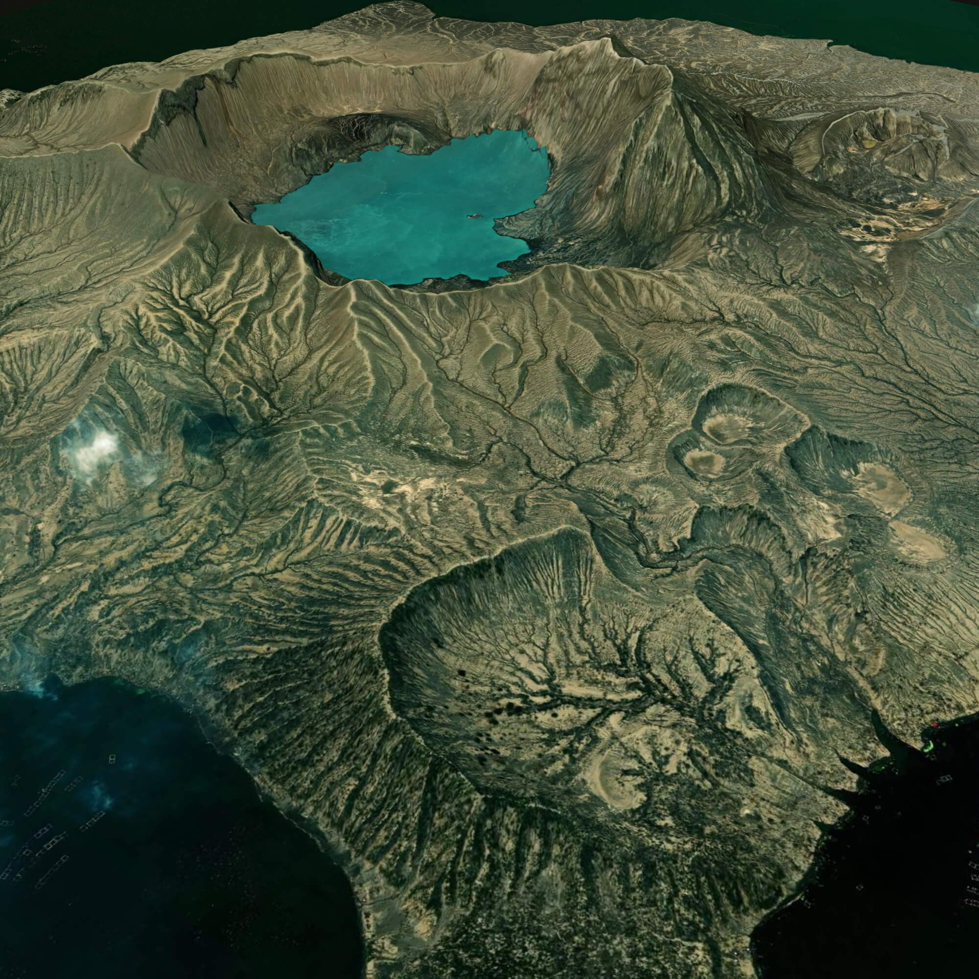 Mountain Landscape Taal Volcano - 3D Model by clickshop3d