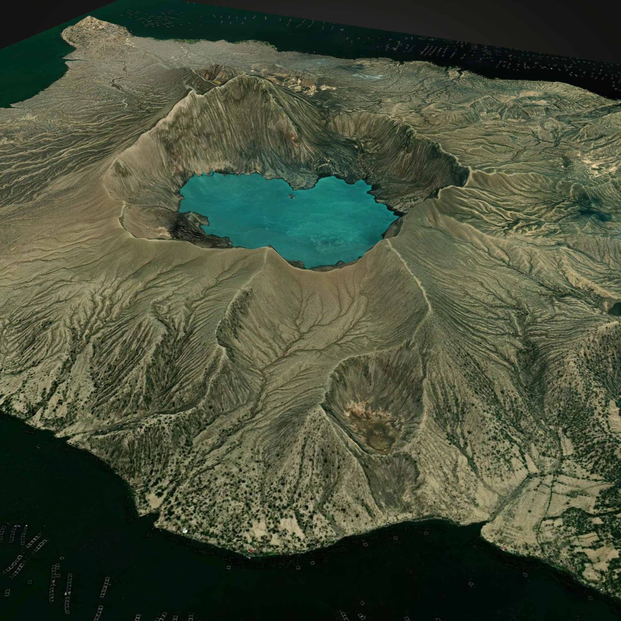 Mountain Landscape Taal Volcano - 3D Model by clickshop3d