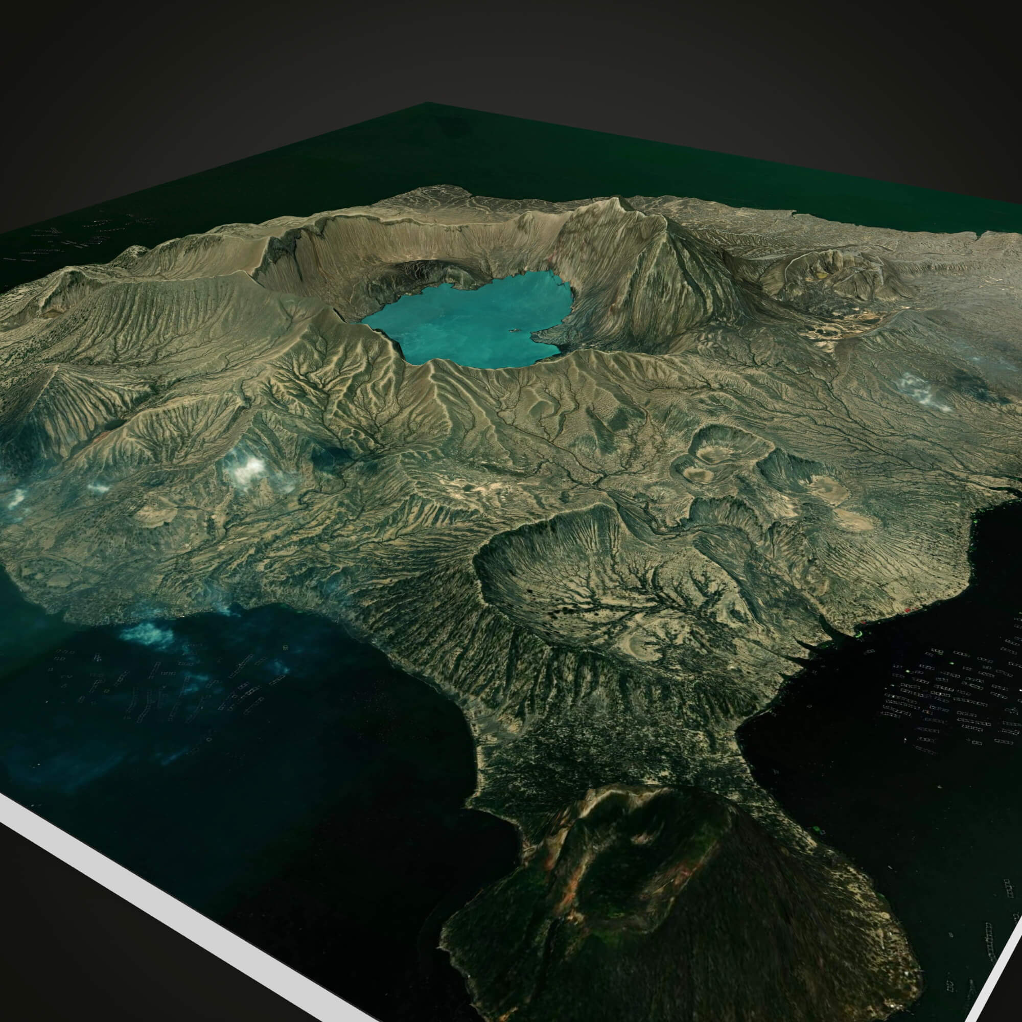 Mountain Landscape Taal Volcano - 3D Model by clickshop3d