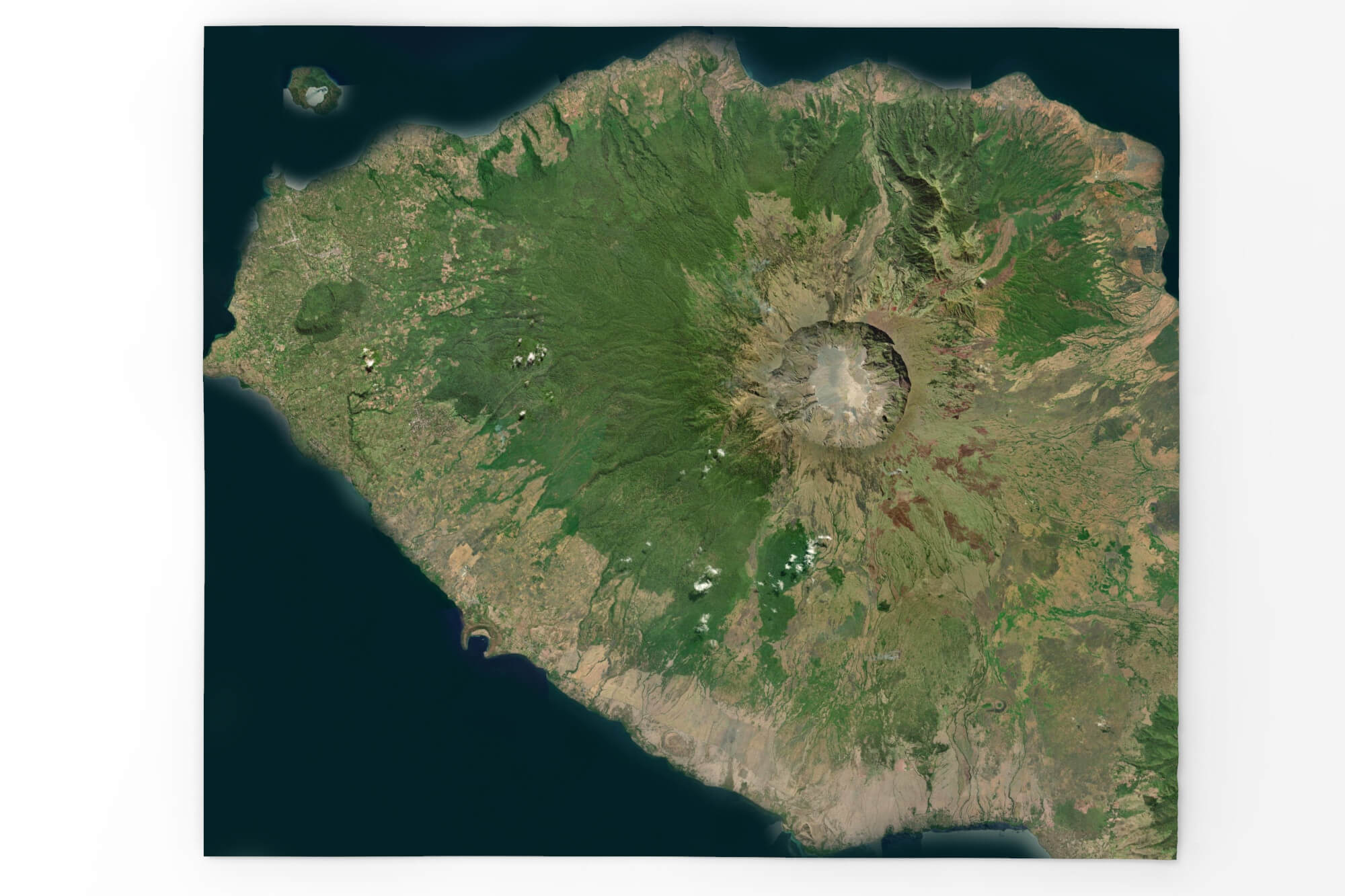 Mountain Landscape Tambora Volcano Indonesia - 3D Model by clickshop3d